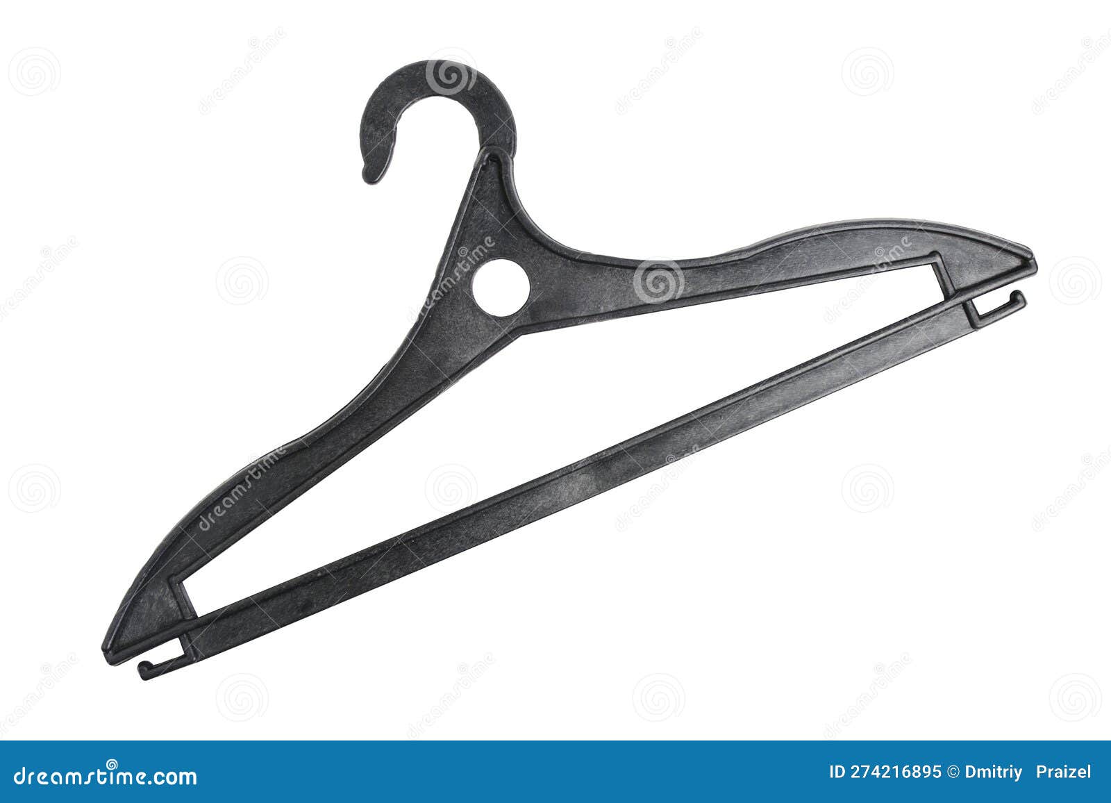 Percha Negra Para Ropa Y Ropa Interior Fondo Blanco. Imagen de archivo ...