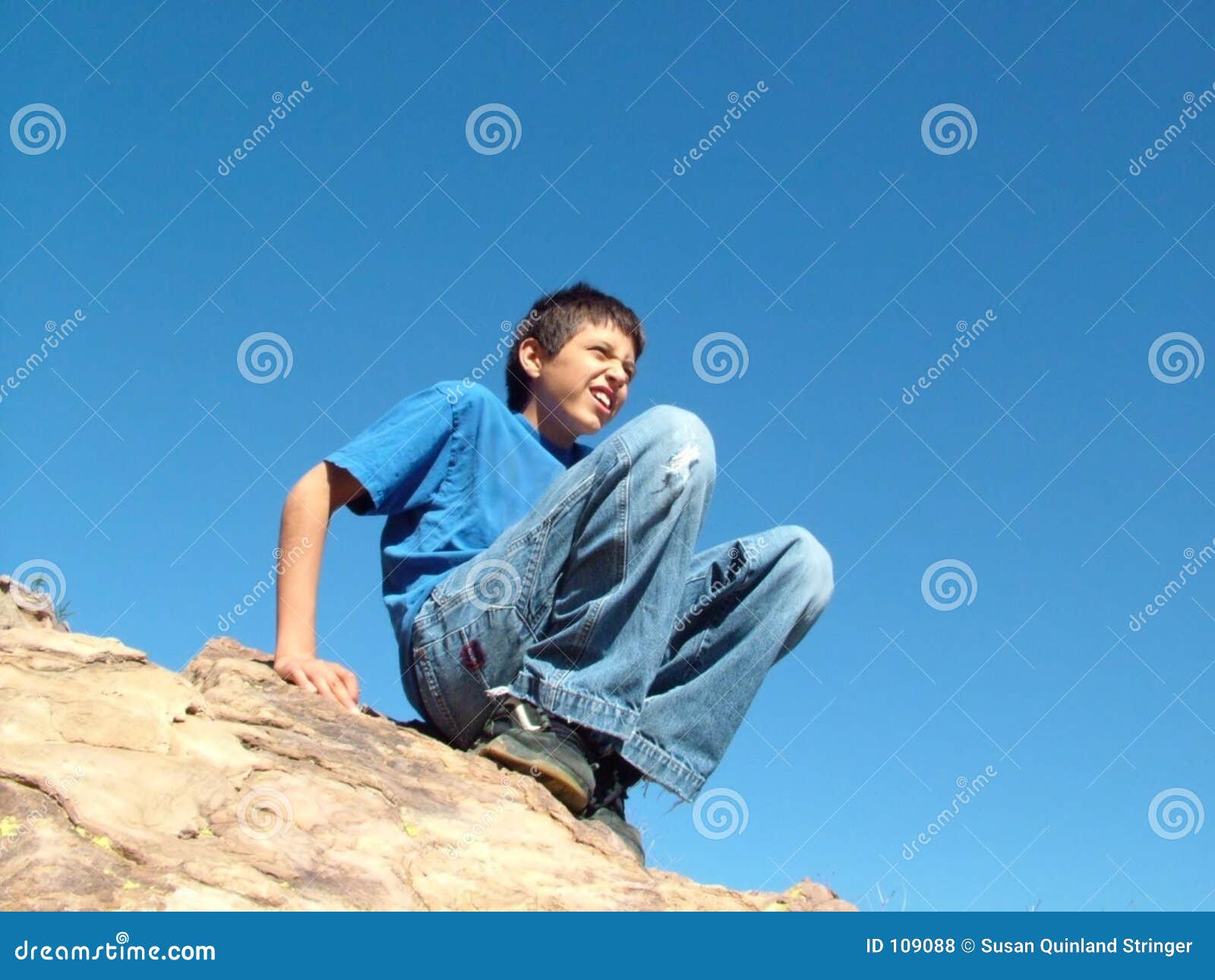 Perched Boy Picture. Image: 109088