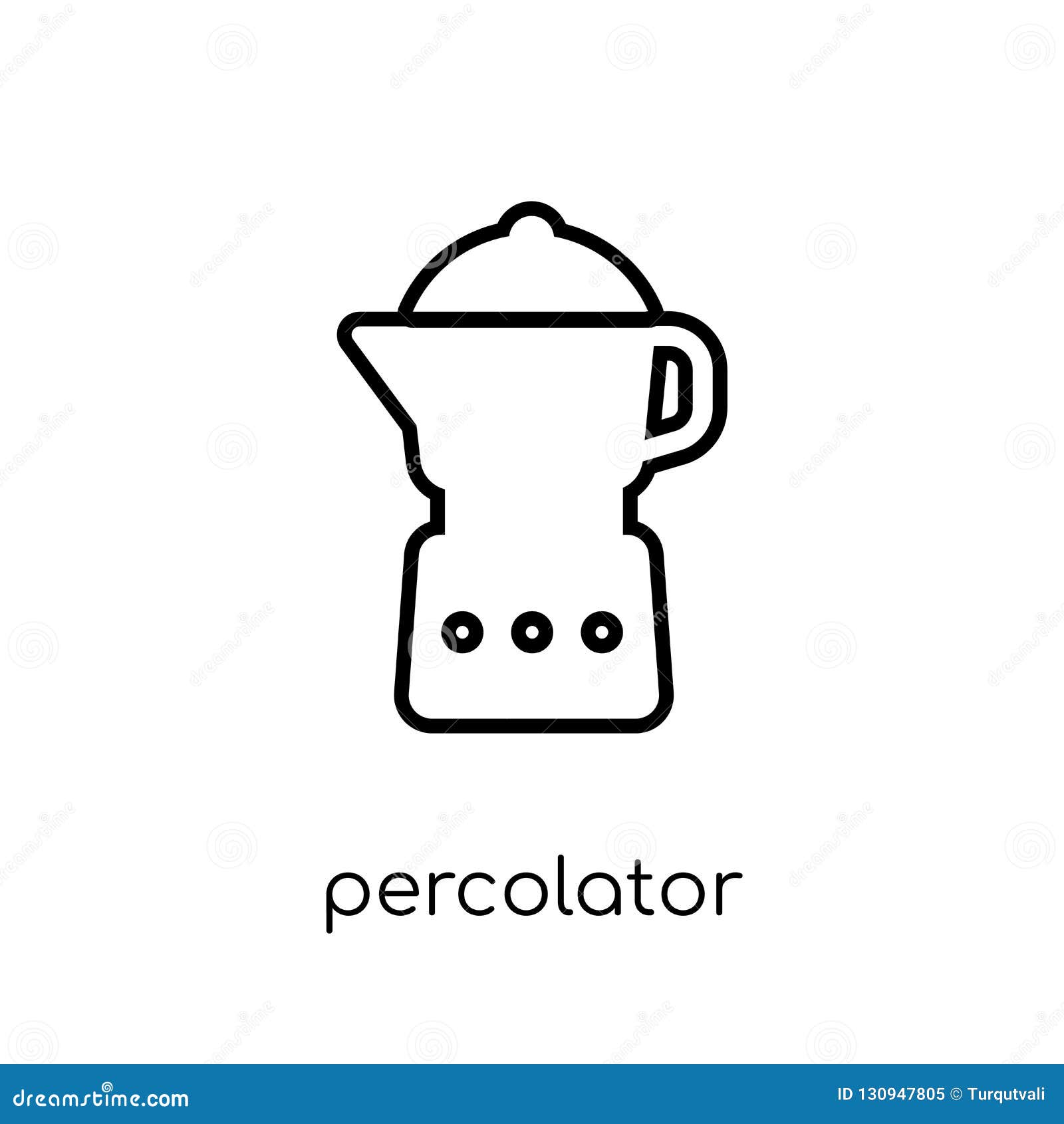 Percolator Icon. Trendy Flat Vector Percolator Icon On White Bac ...