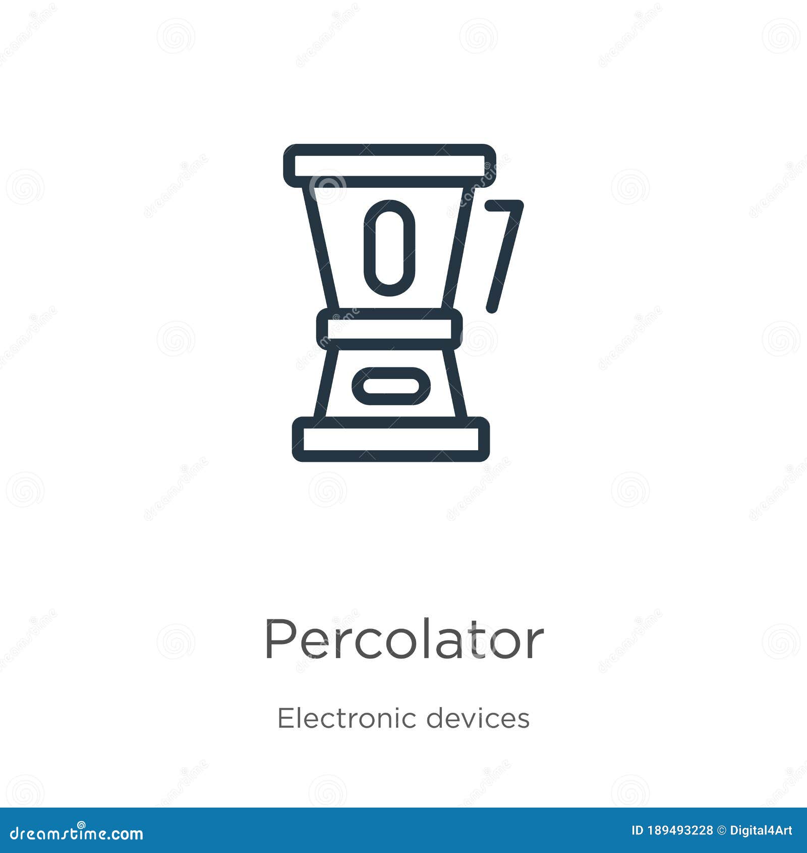 Percolator Icon In Trendy Design Style. Percolator Icon Isolated On ...