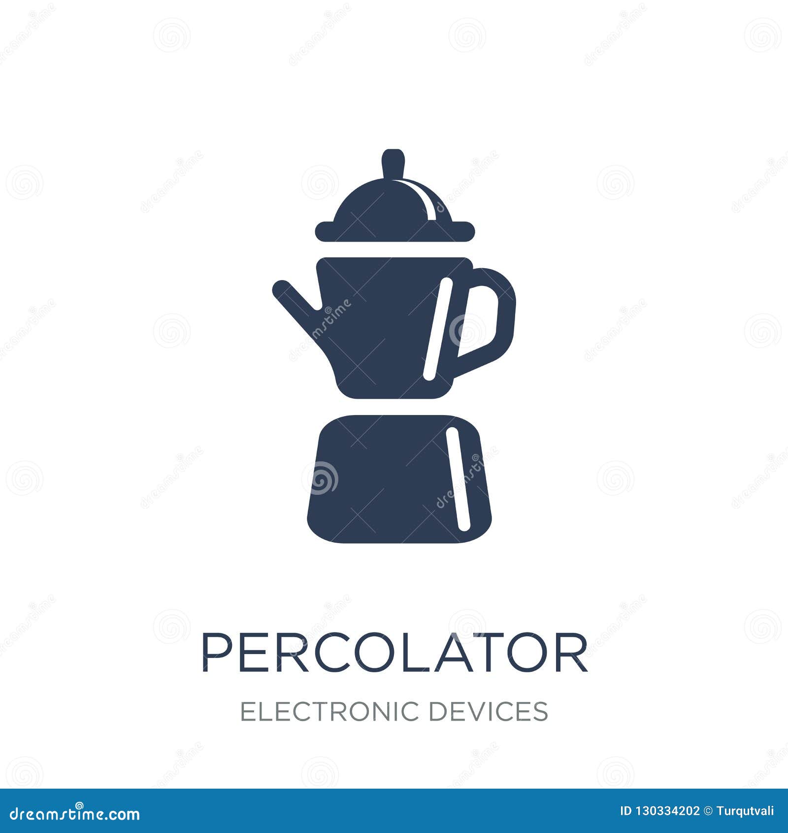 Percolator Icon. Trendy Flat Vector Percolator Icon on White Bac Stock ...