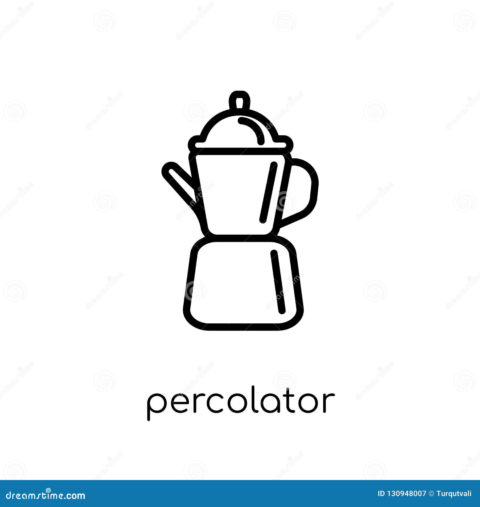 Percolator Icon. Trendy Modern Flat Linear Vector Percolator Icon on ...