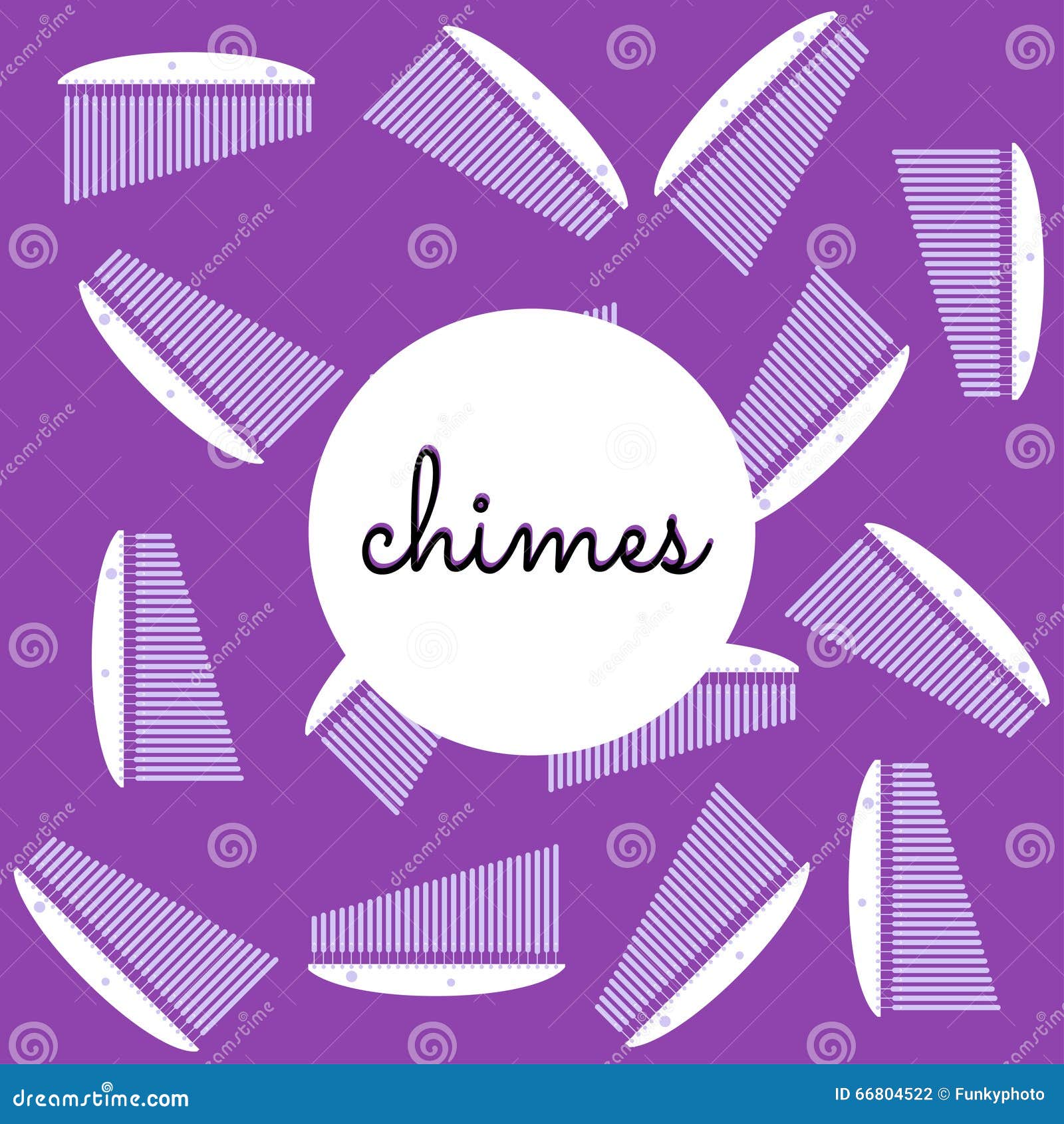 Percussion Chimes on Colored Background with Text Stock Vector ...