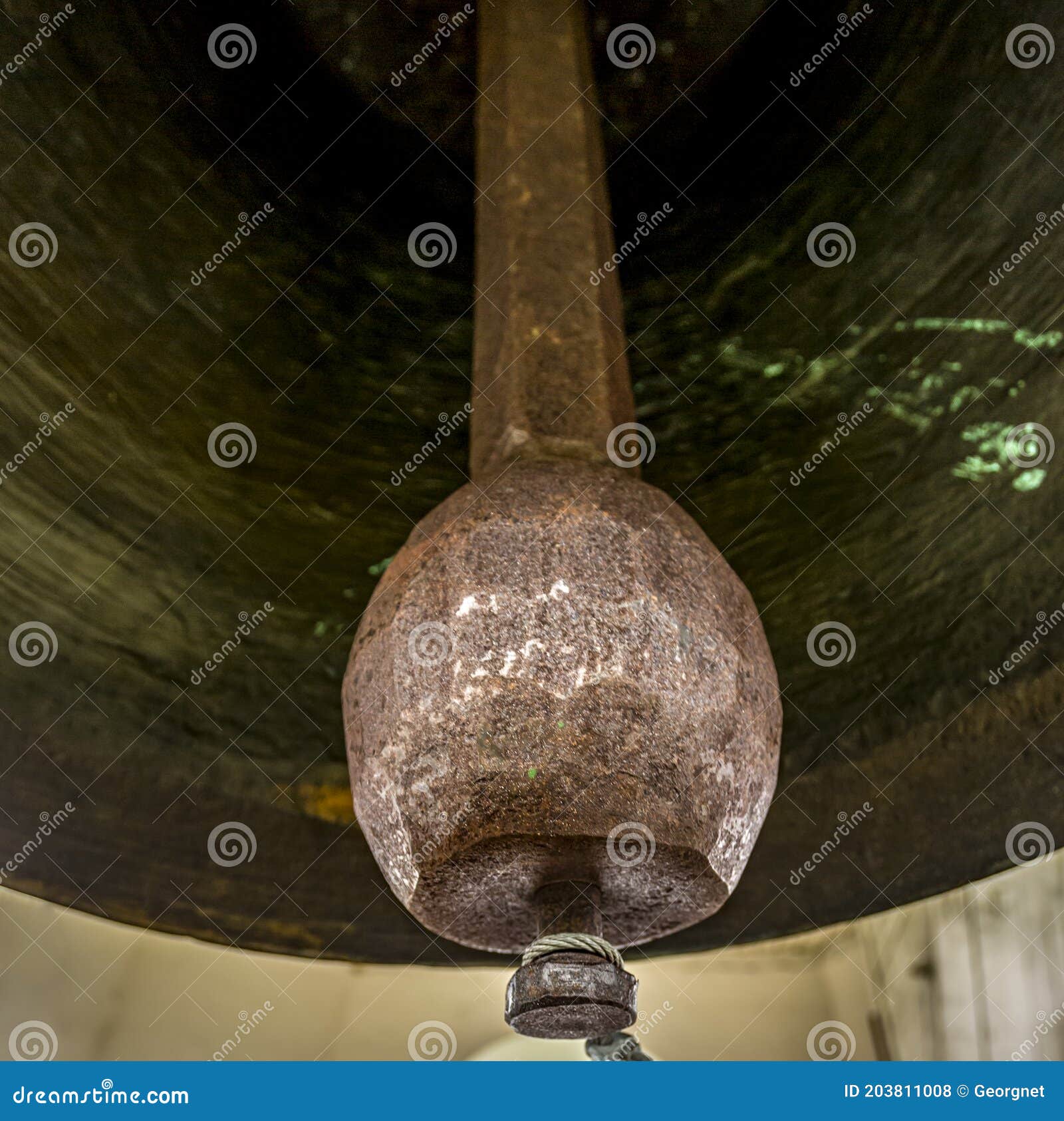 The Percussion Pendulum that Makes the Bell Sound Stock Photo - Image ...