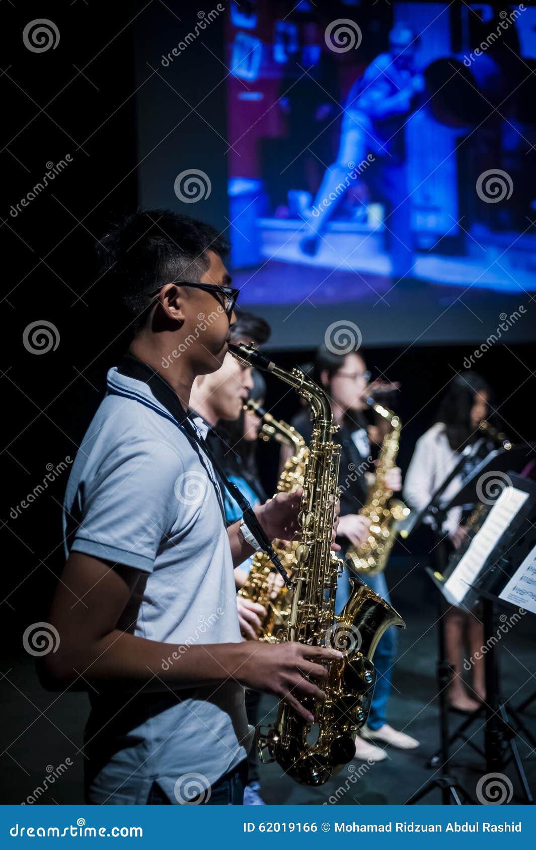 Percussion Player editorial photo. Image of dark, equipment - 62019166