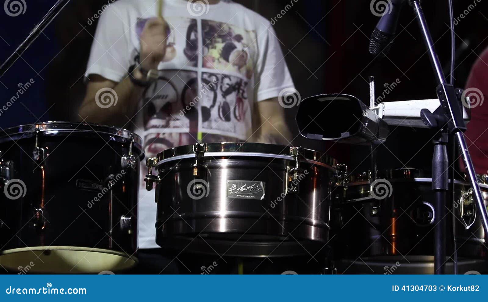 Percussion Player stock video. Video of instrument, stage - 41304703