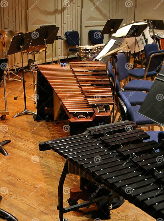 The percussion section stock photo. Image of mallet, stand - 4103822