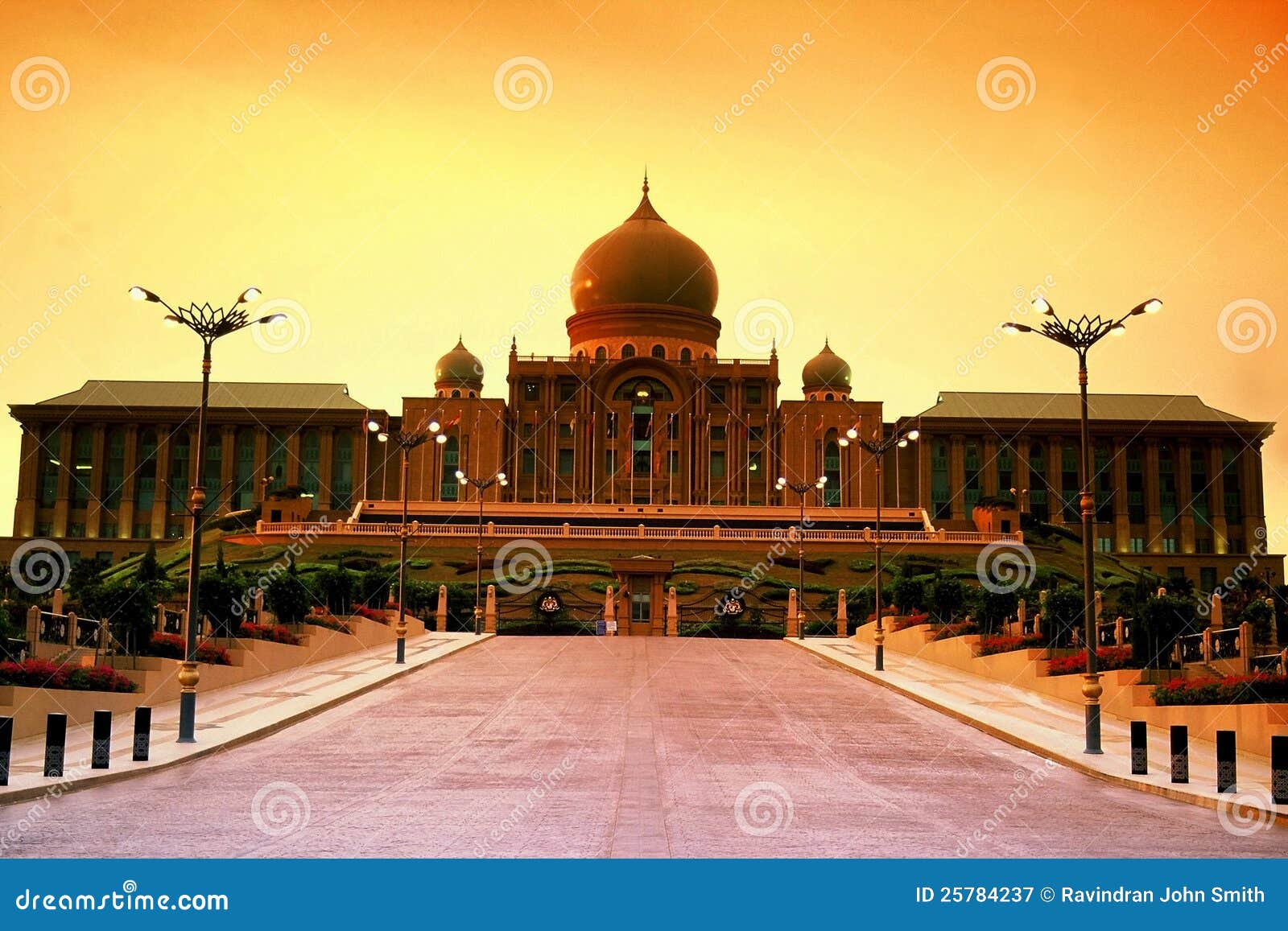 Perdana Putra Prime Minister`s Office Of Malaysia Putrajayalocated On The Main Hill In