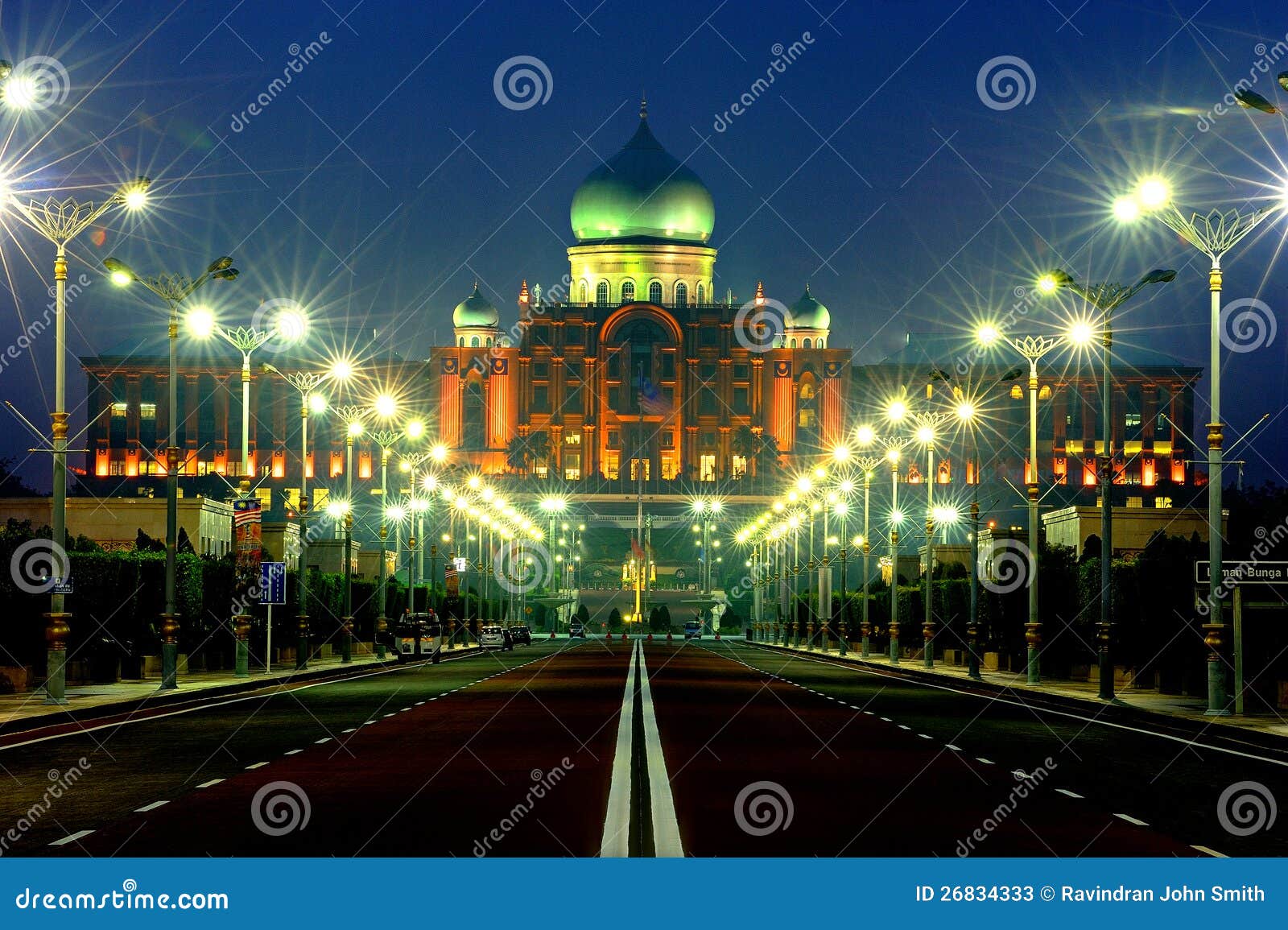 Perdana Putra Prime Minister`s Office Of Malaysia Putrajayalocated On The Main Hill In