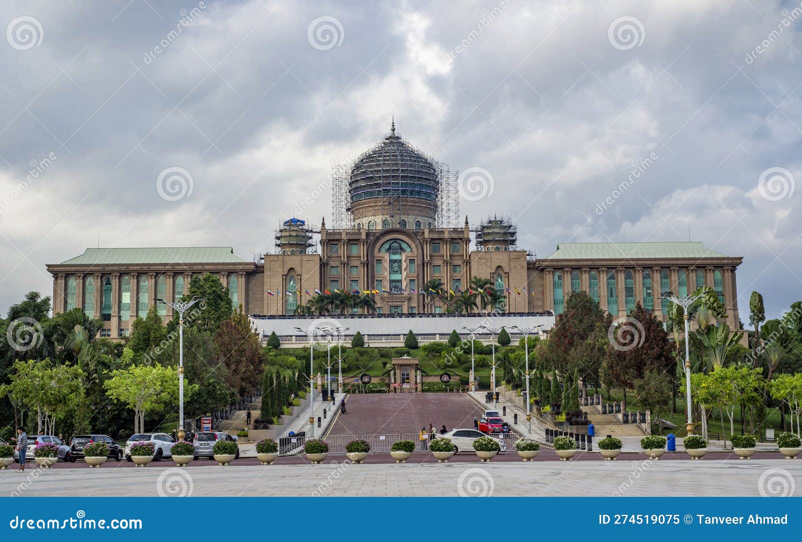 The Perdana Putra Building In Putrajaya Malaysia With Clouds Editorial Image Image Of