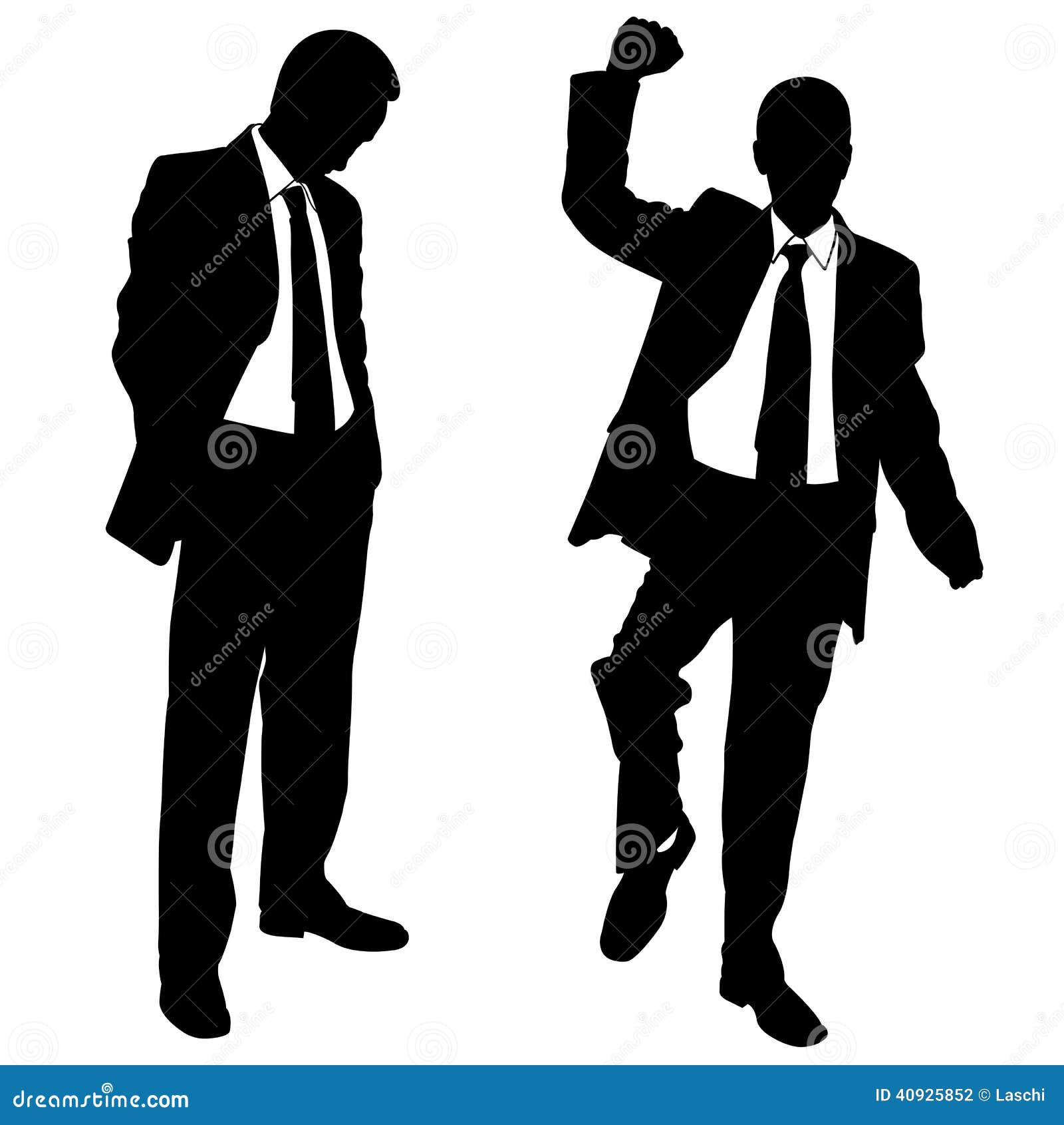 Perdente del vincitore illustrazione vettoriale. Illustrazione di ...