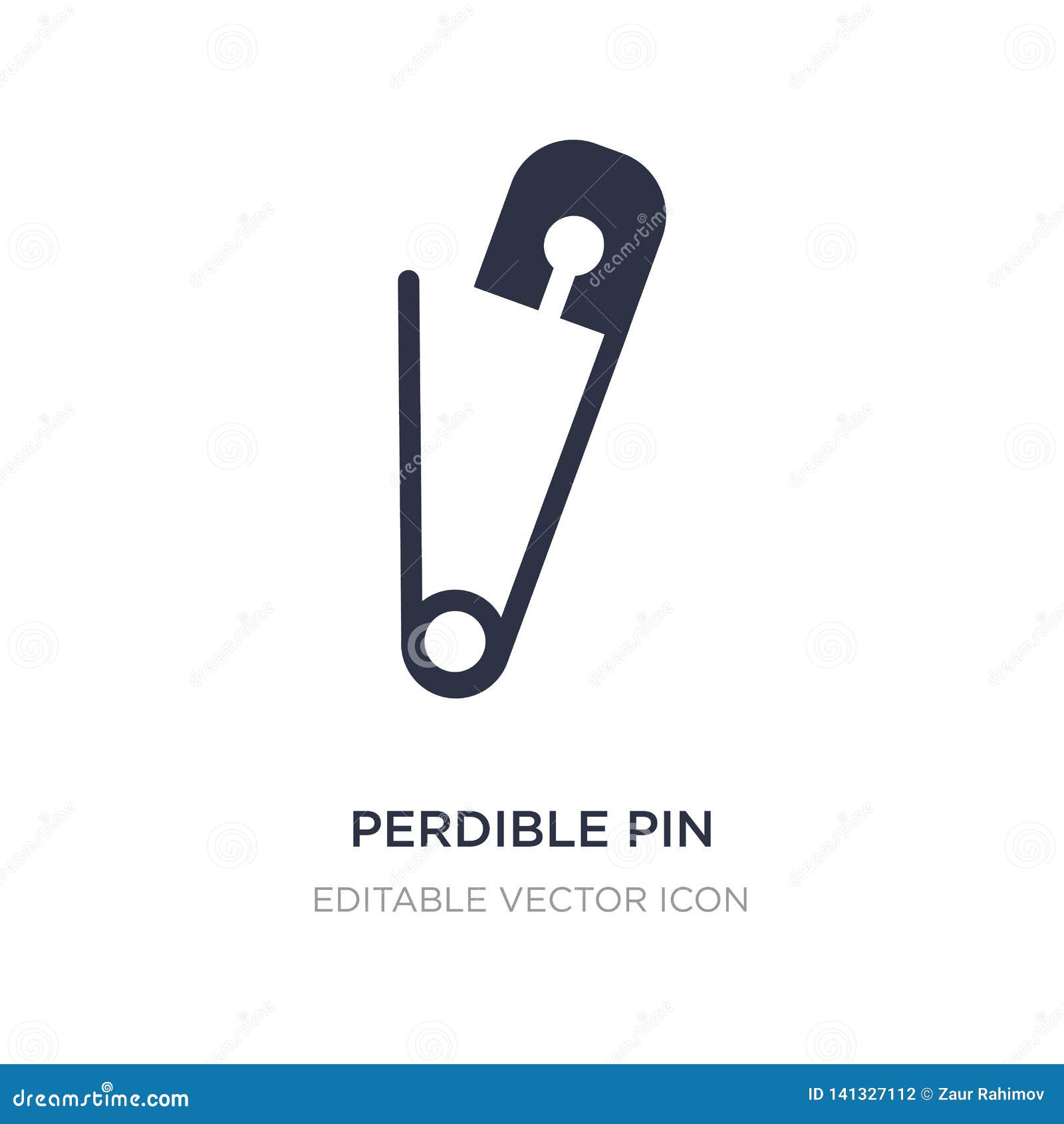 Perdible Pin Icon on White Background. Simple Element Illustration from ...