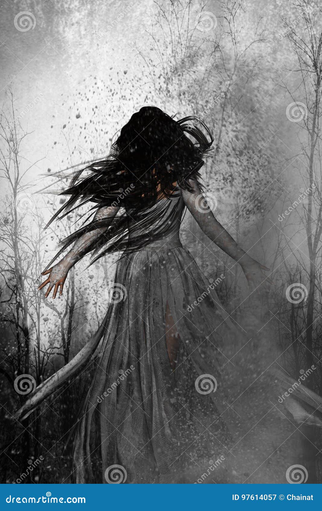 Perdu illustration stock. Illustration du mystérieux - 97614057