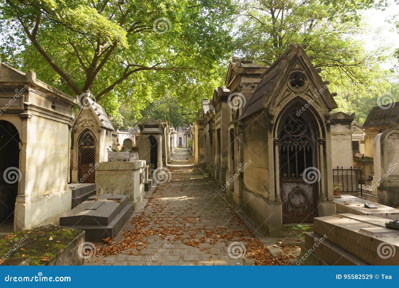 Pere Lachaise, The Most Famous Cemetery Of Paris, France, With The ...