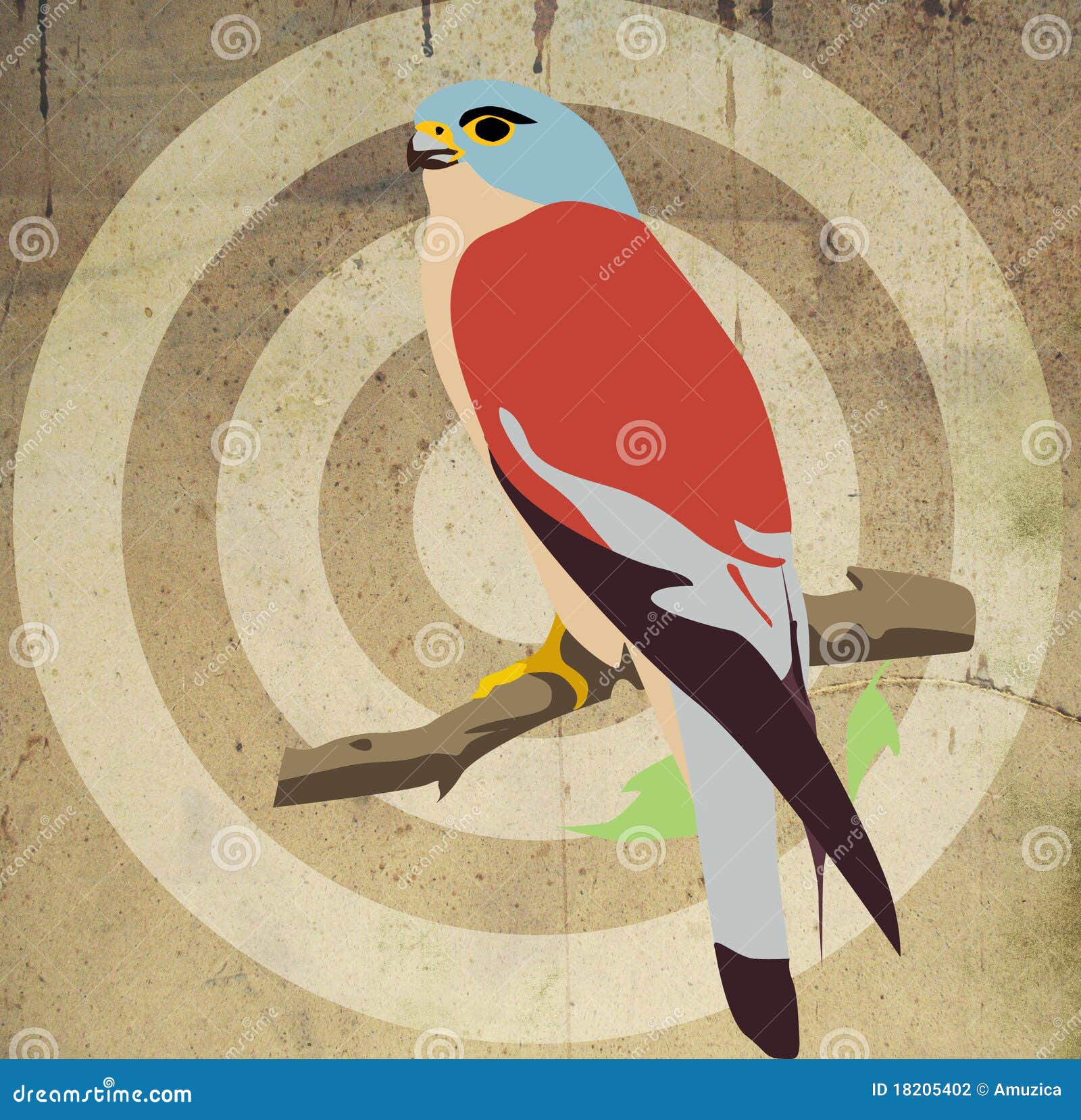 Peregrine Falcon Swoop Mono Line Vector Illustration | CartoonDealer ...
