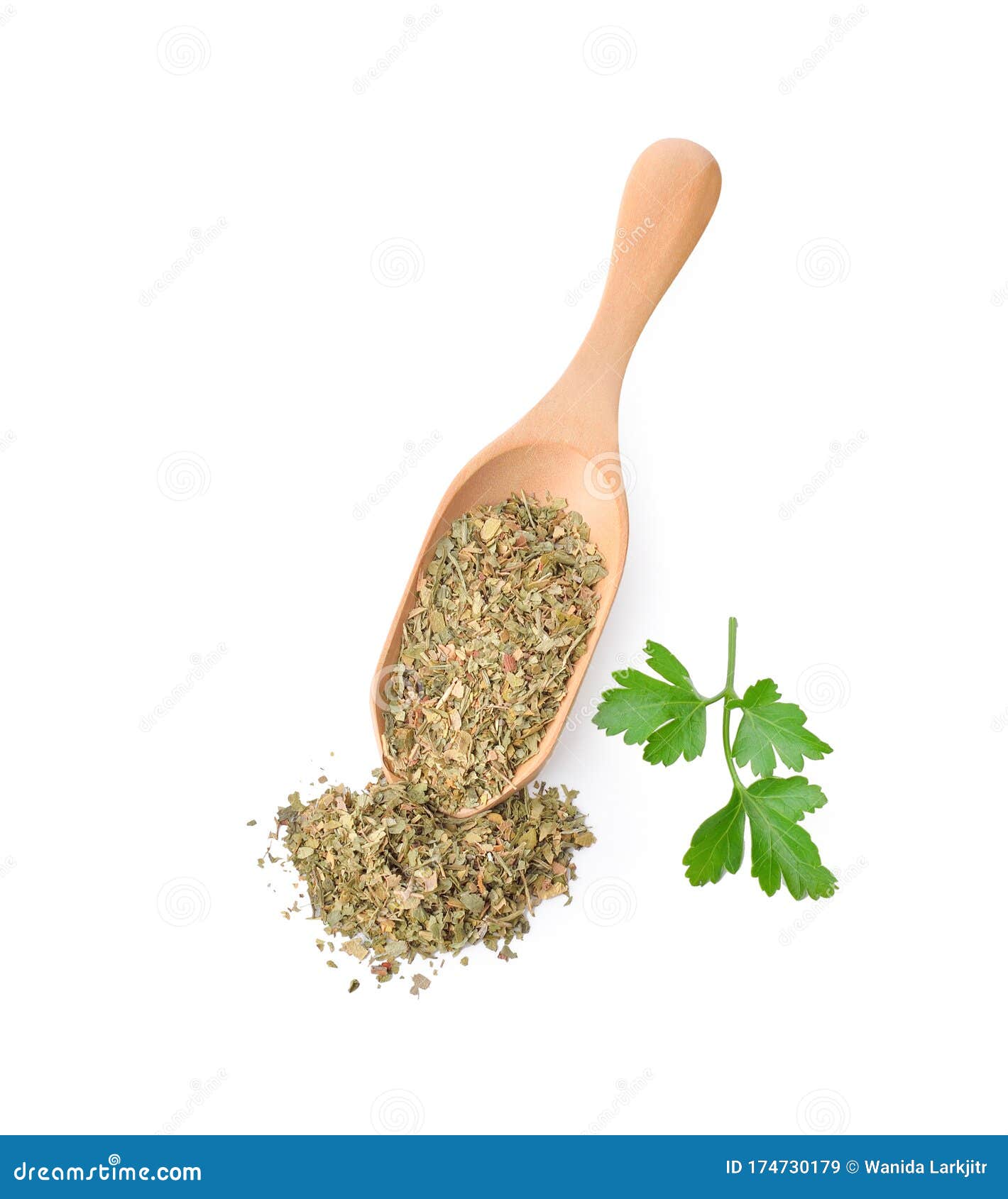 Perejil Seco Sobre Fondo Blanco Imagen de archivo - Imagen de secado ...