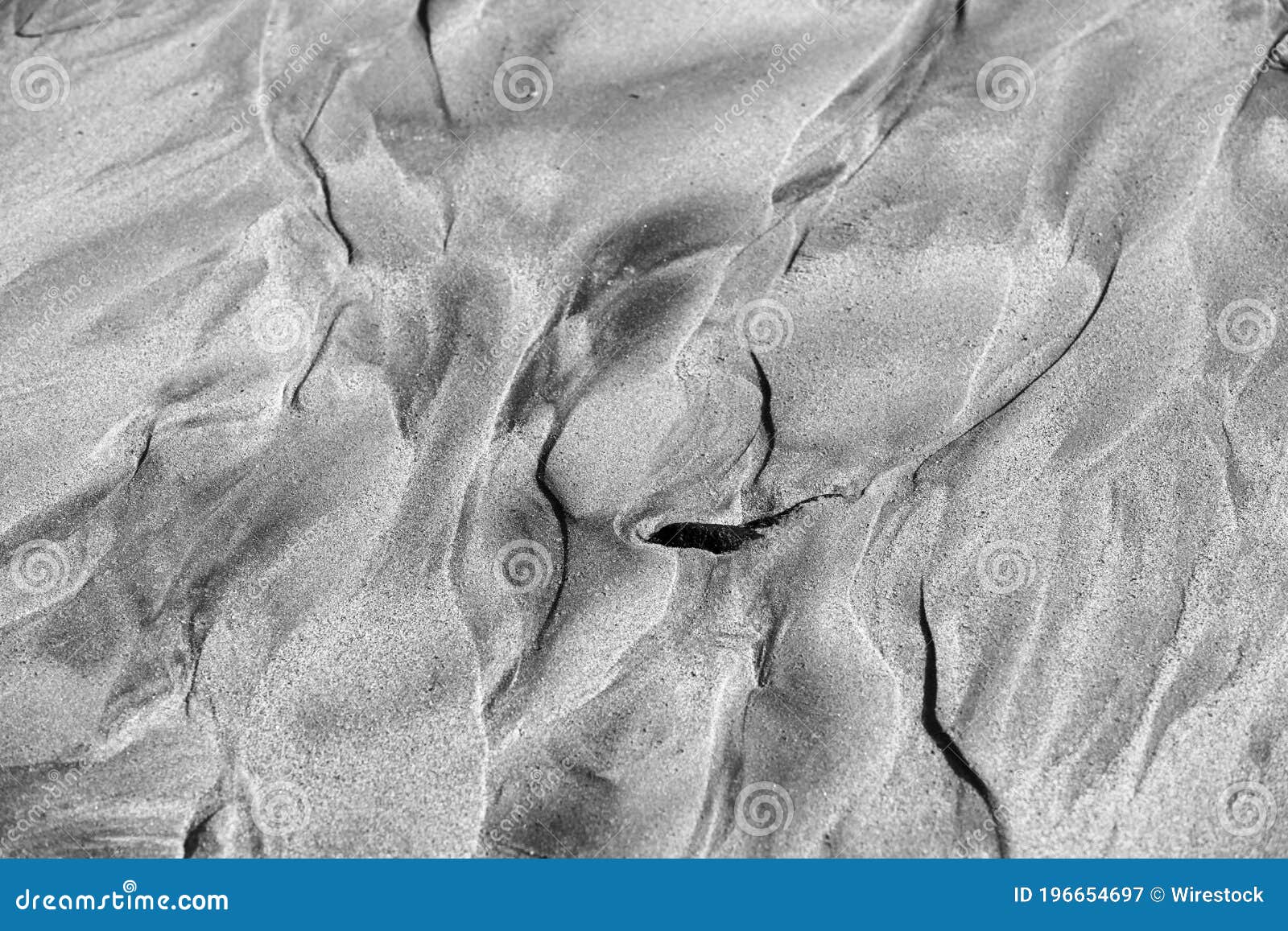 Perfect Abstract Pattern of Sea Sand Formed after the Tide Stock Image ...