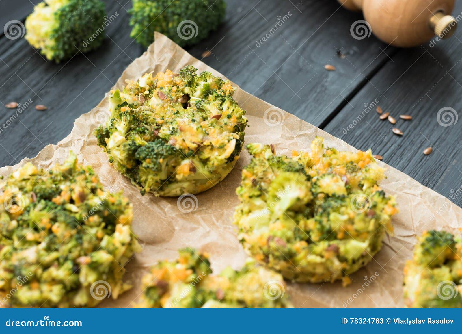 The Perfect Appetizer - Broccoli Cheese Bites Stock Image - Image of ...