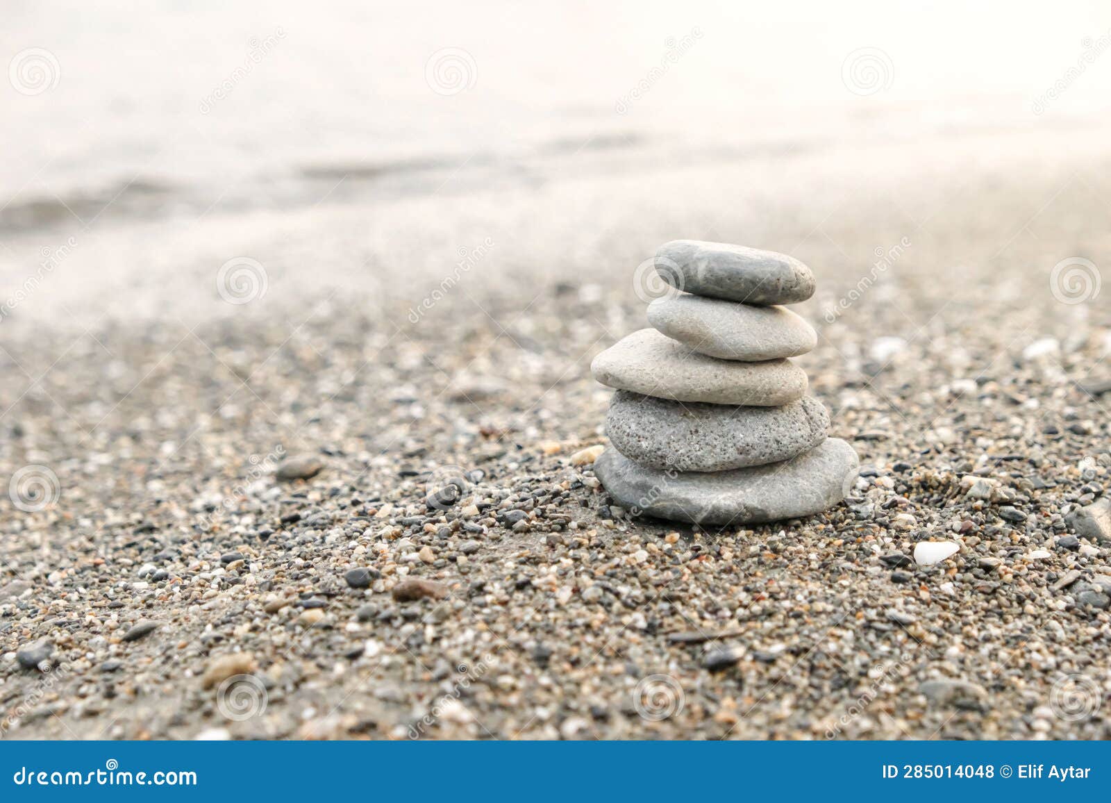 Perfect Balance of Stack of Pebbles on the Seashore. Concept of Balance ...