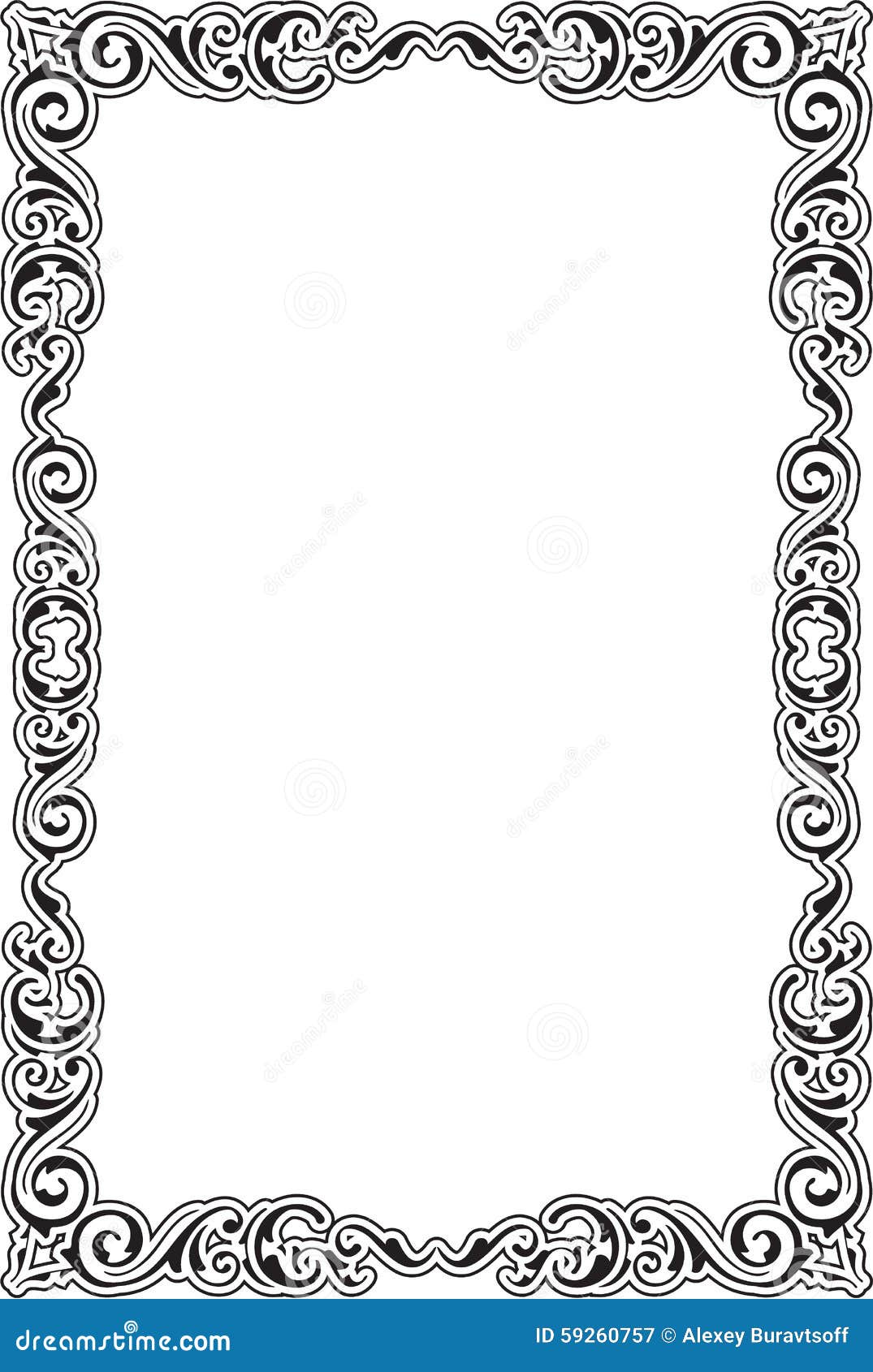 Perfect Baroque Art Nice Page Stock Vector - Illustration of florid ...