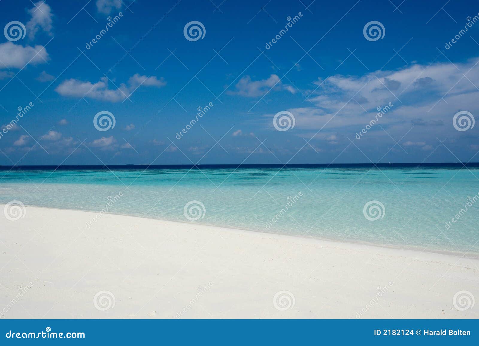 Perfect beach stock photo. Image of resort, clouds, tropical - 2182124