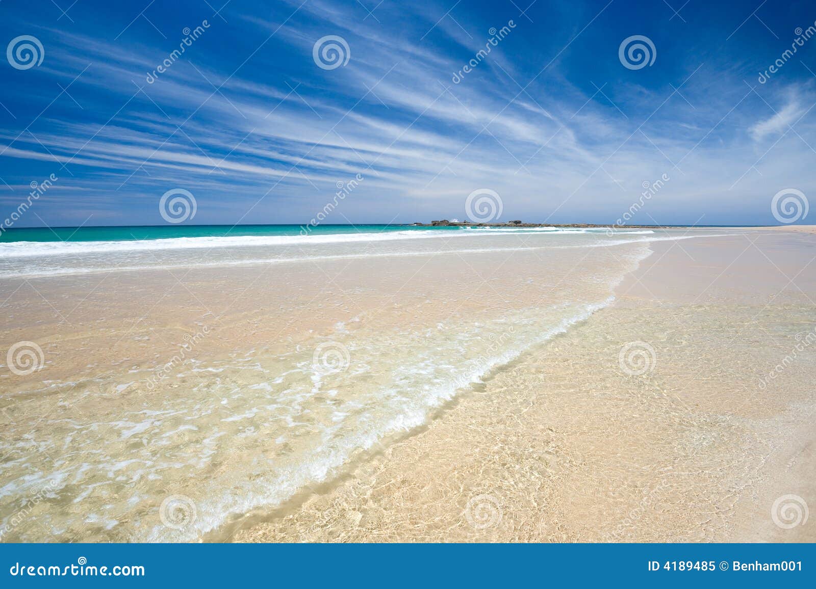 Perfect Beach stock image. Image of water, clouds, paradise - 4189485