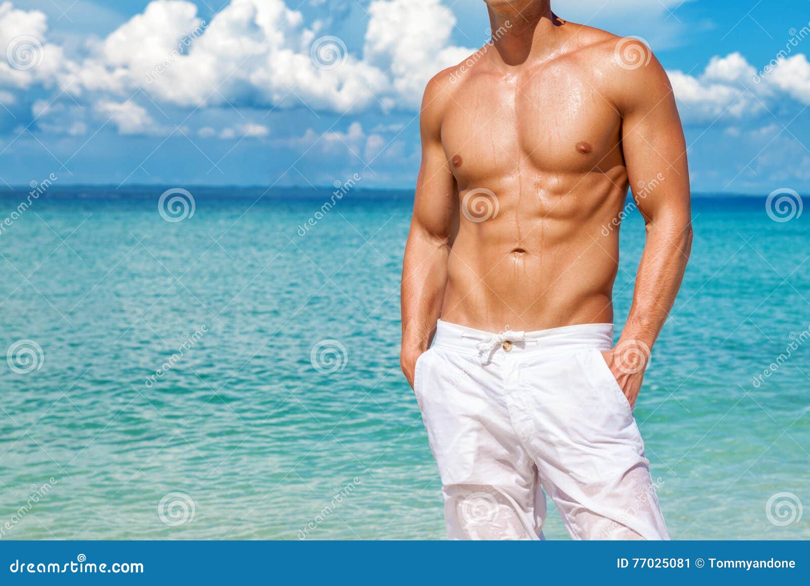 Perfect Beach Body for the Summer Stock Image - Image of bodybuilder ...
