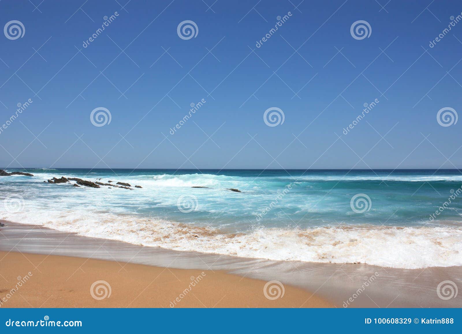 Beach in Suances, North Spain Stock Image - Image of sunny, travel ...