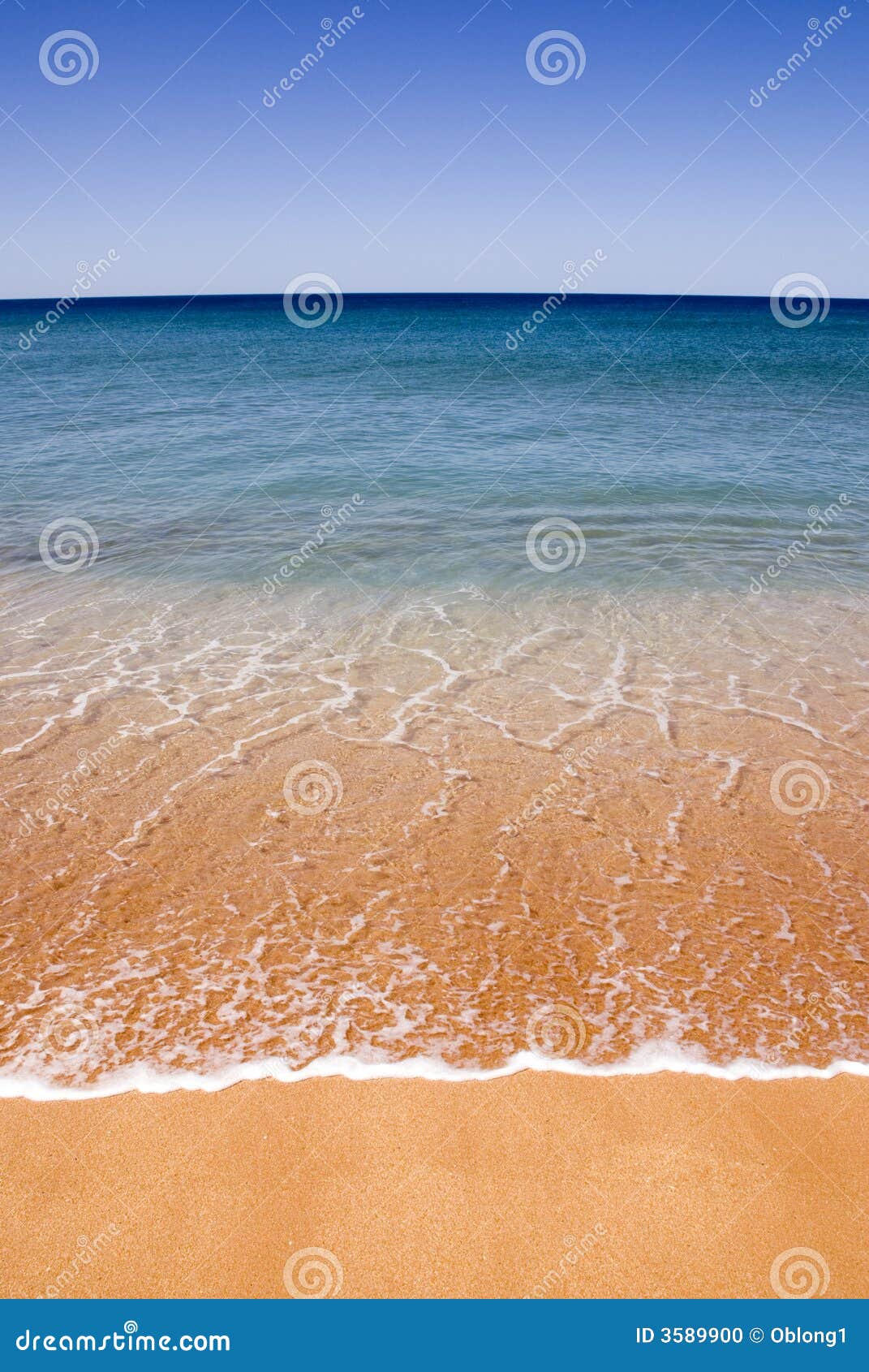 Perfect Beach Gold Sand stock photo. Image of coast, tranquil - 3589900
