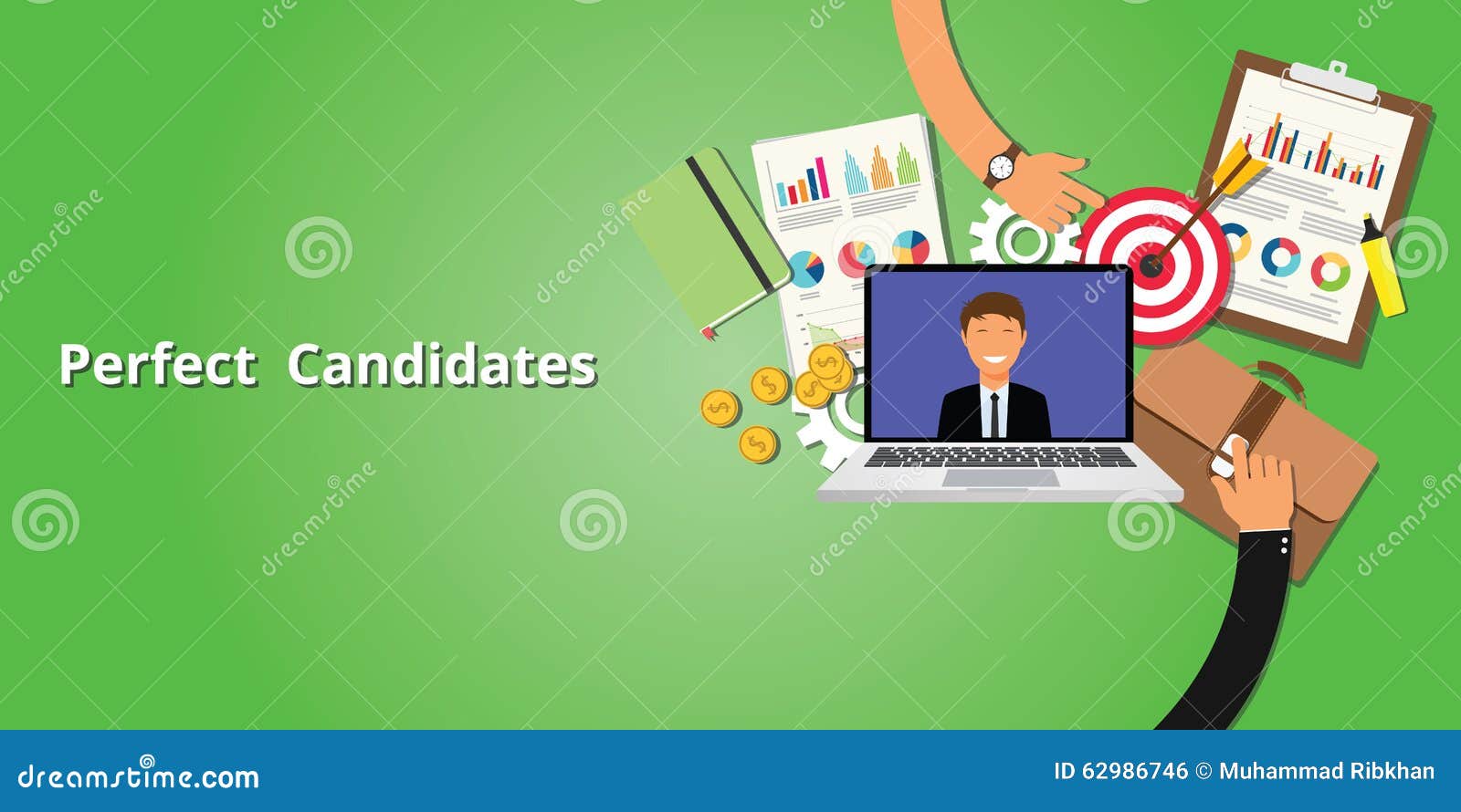 Perfect and Best Employee or Candidate Stock Vector - Illustration of ...