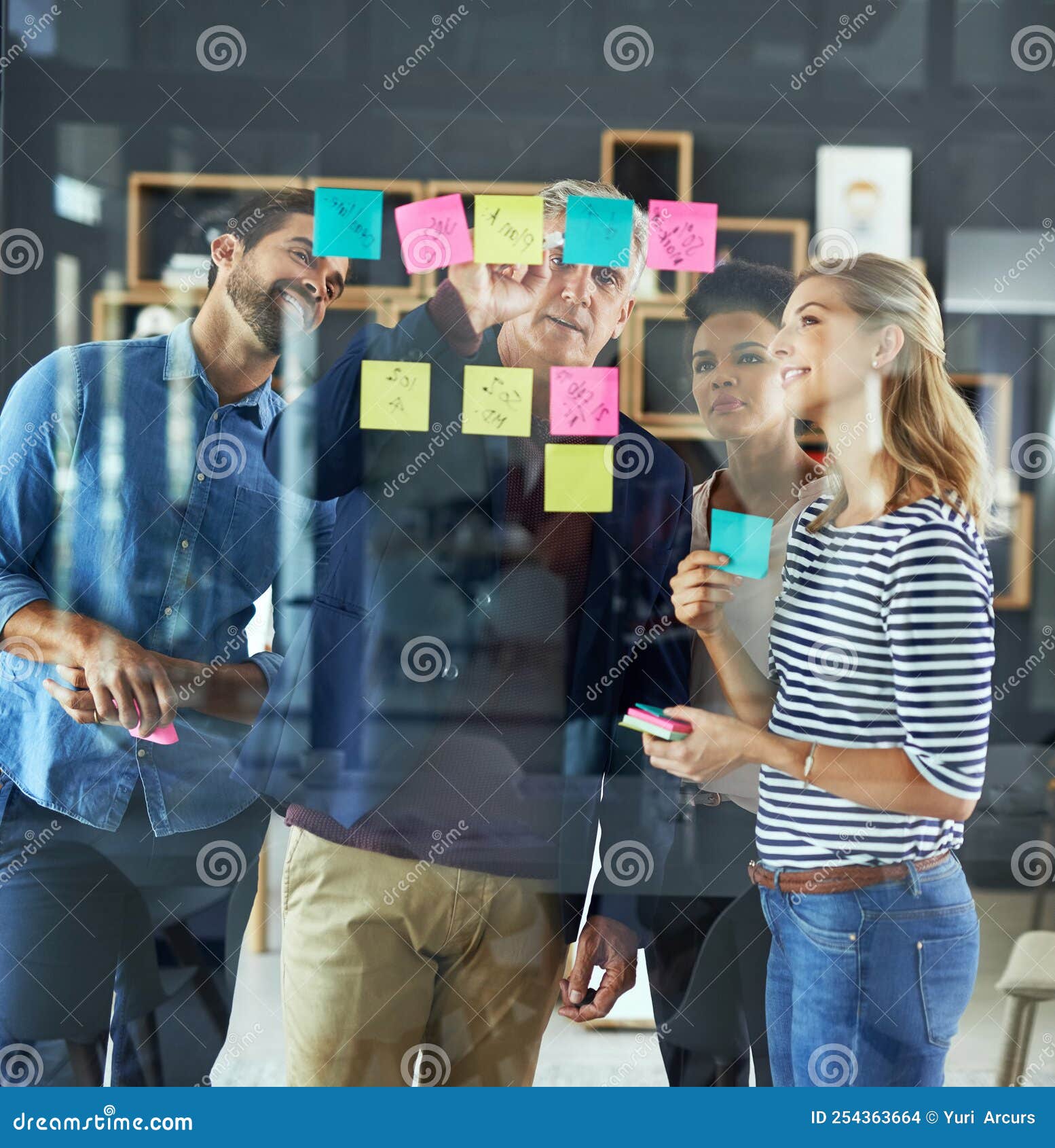 The Perfect Blend of People for a Productive Brainstorm. a Group of ...