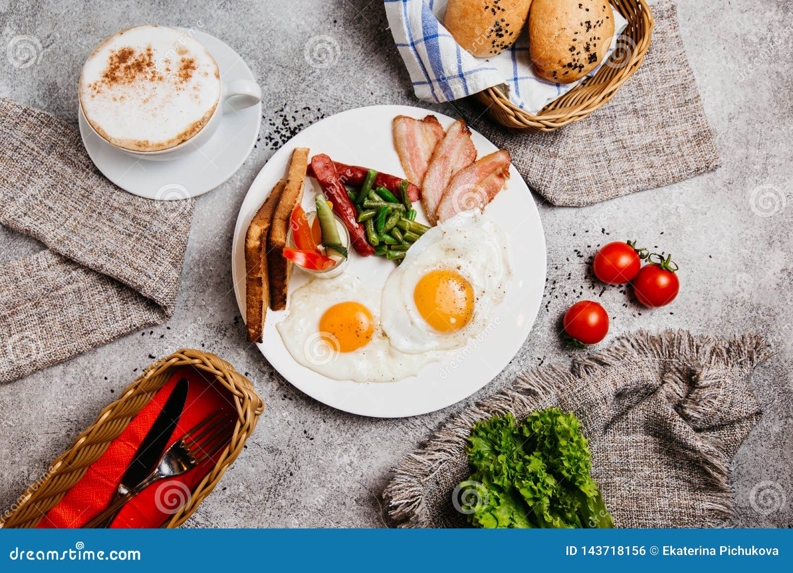 Perfect Breakfast with Coffee Stock Photo - Image of city, fresh: 143718156