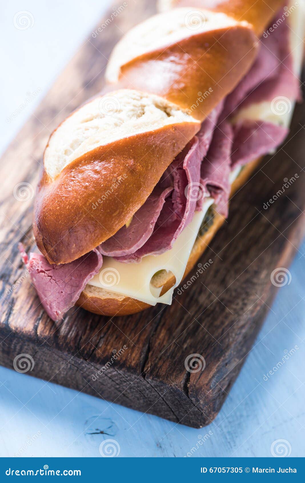 Perfect Brunch, Beef Pretzel Stock Image - Image of life, lunch: 67057305
