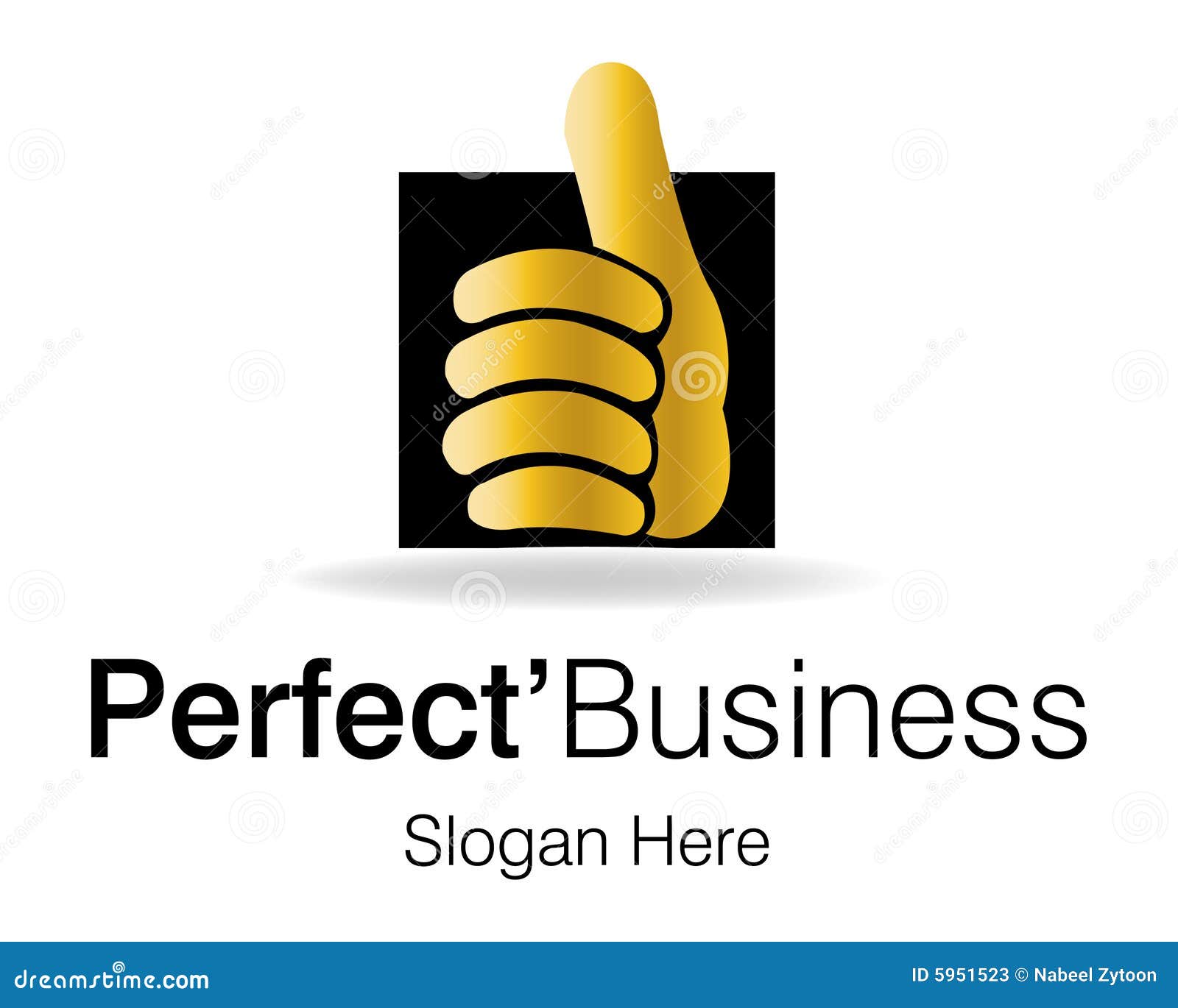 Perfect Business Logo stock vector. Illustration of smart - 5951523