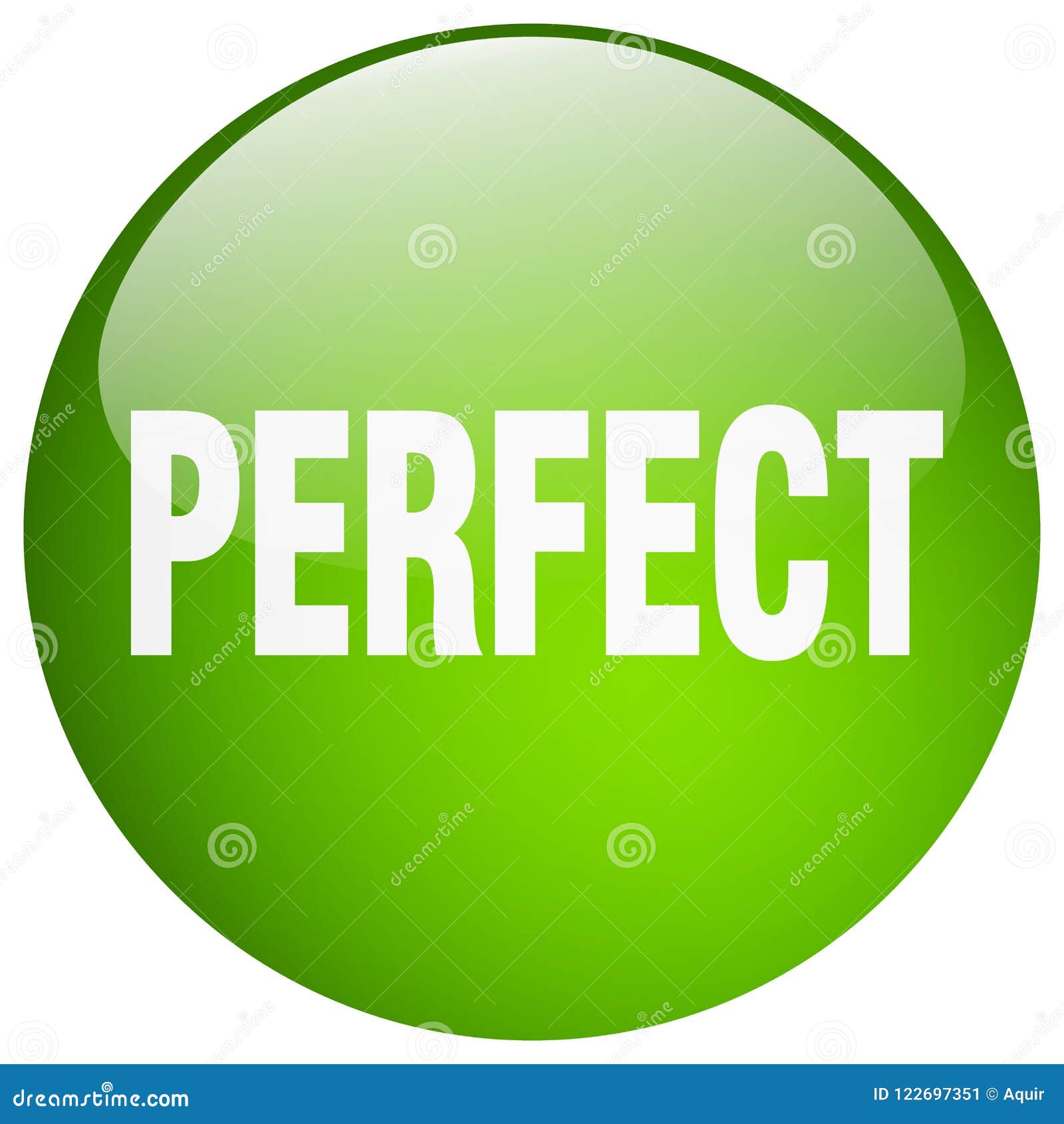 Perfect button stock vector. Illustration of glossy - 122697351