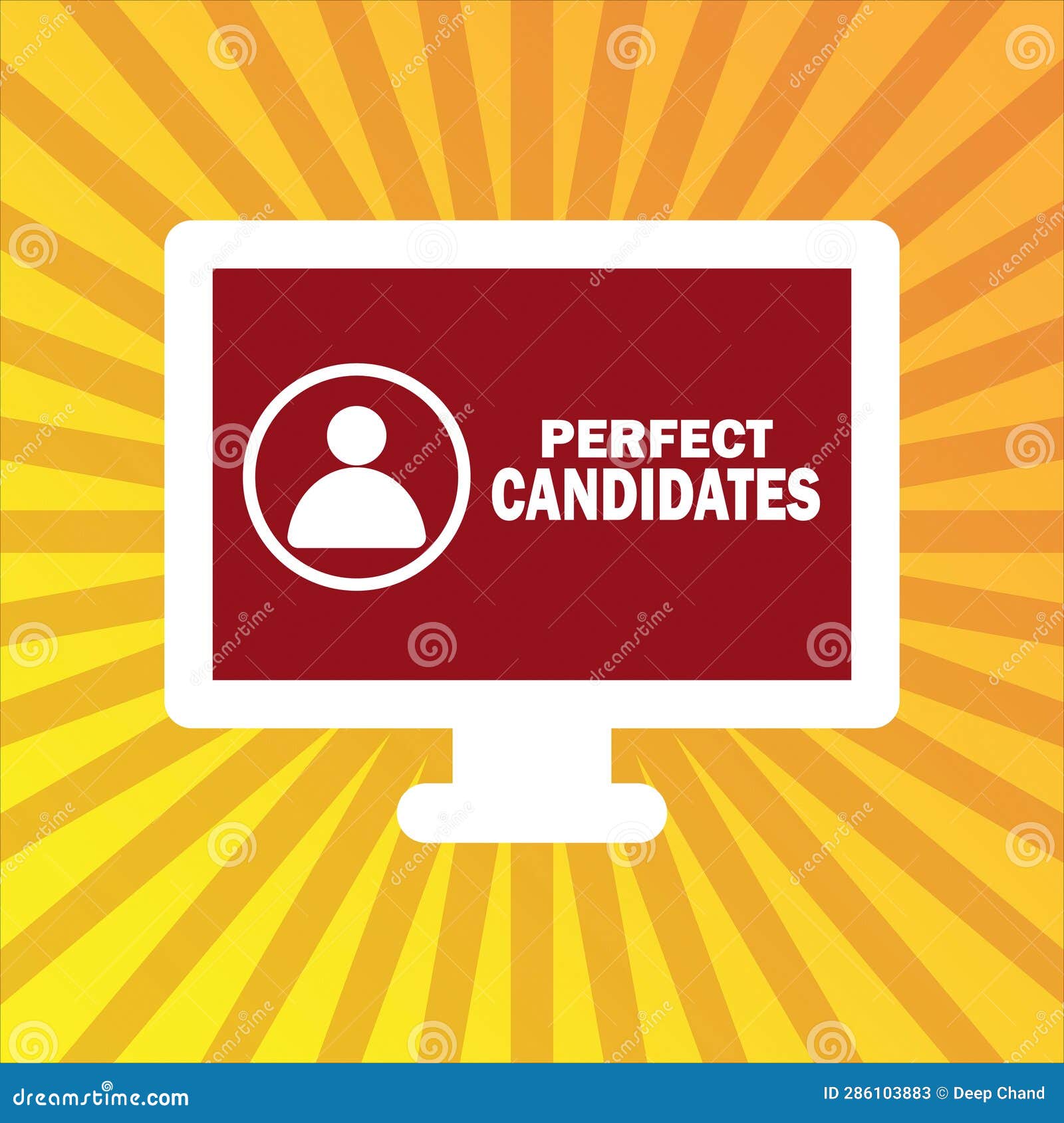 Perfect Candidates Computer Design Over Lineal Background Vector ...