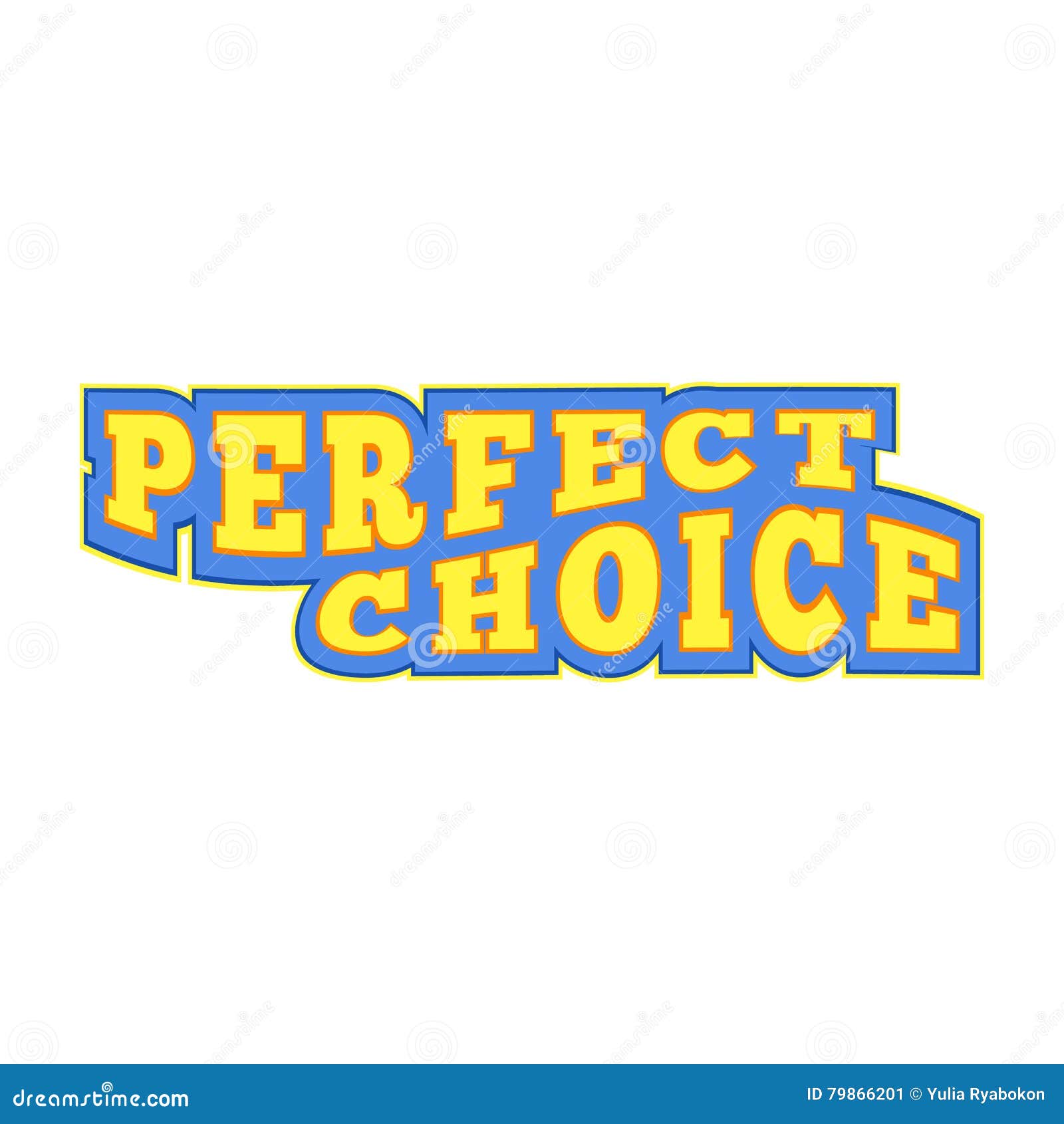 Perfect Choice Logo Badge Emblem Vector Illustration | CartoonDealer ...