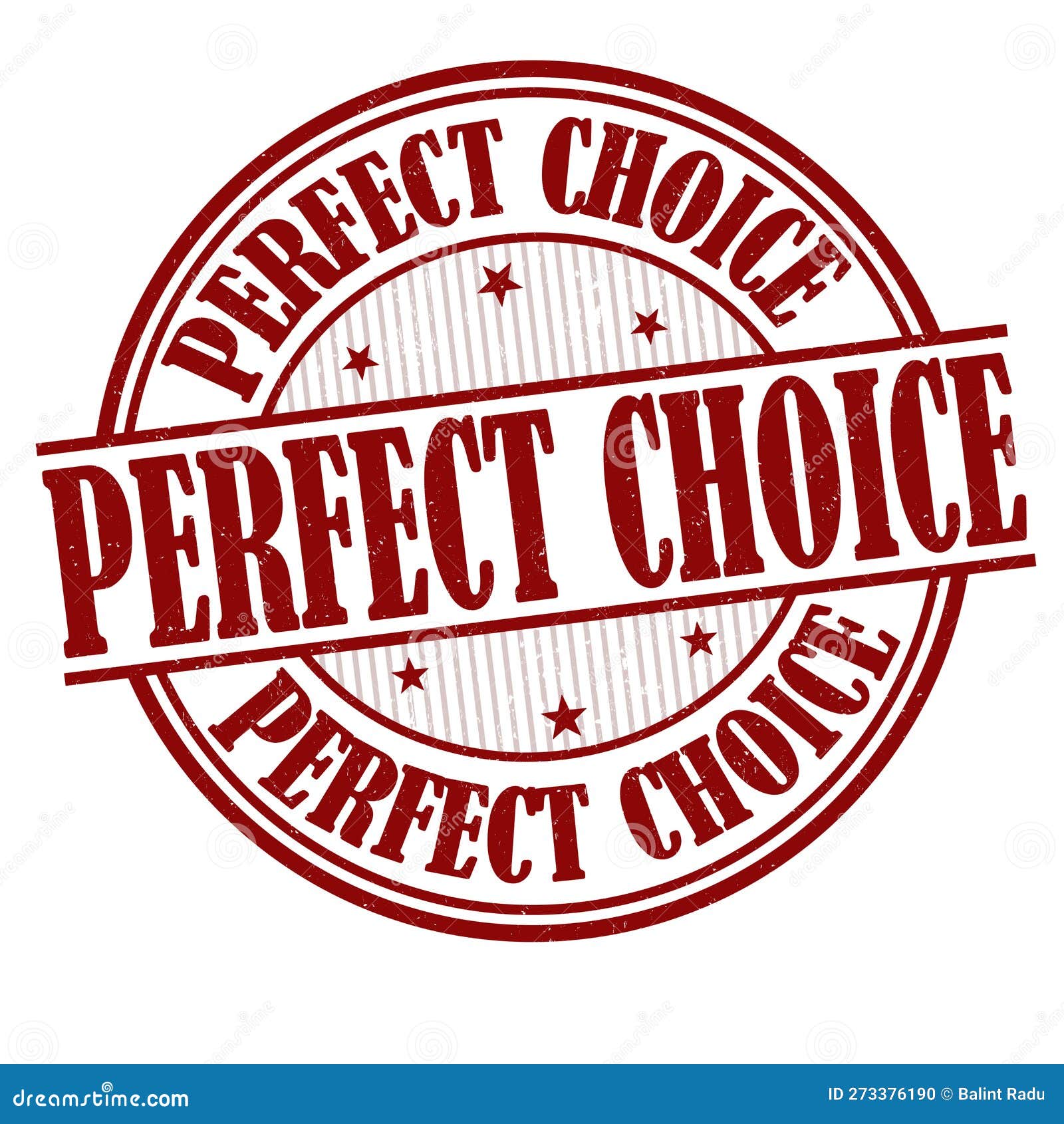 The Perfect Choice Red Ribbon Or Banner Design Cartoon Vector ...