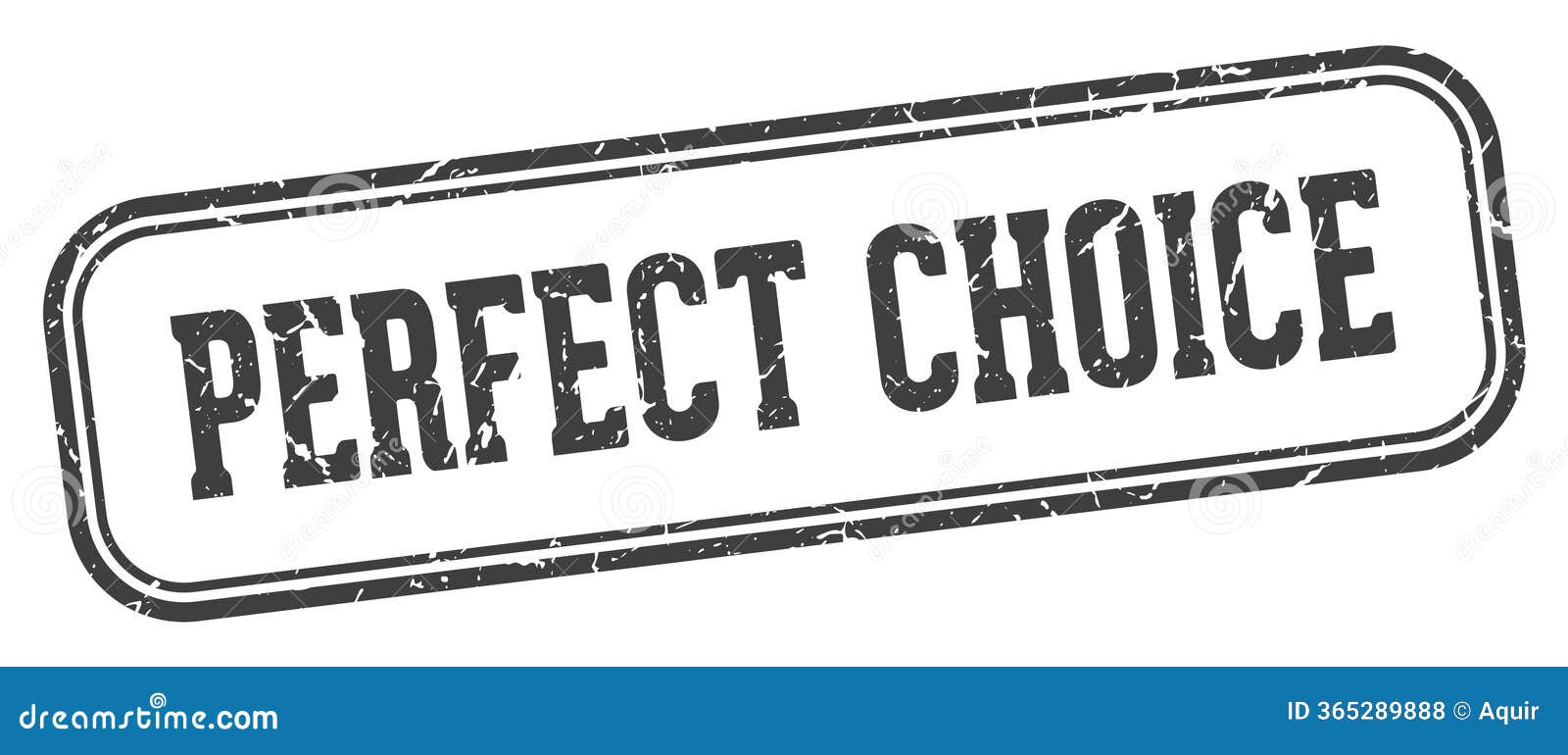 The Perfect Choice Red Ribbon Or Banner Design Cartoon Vector ...