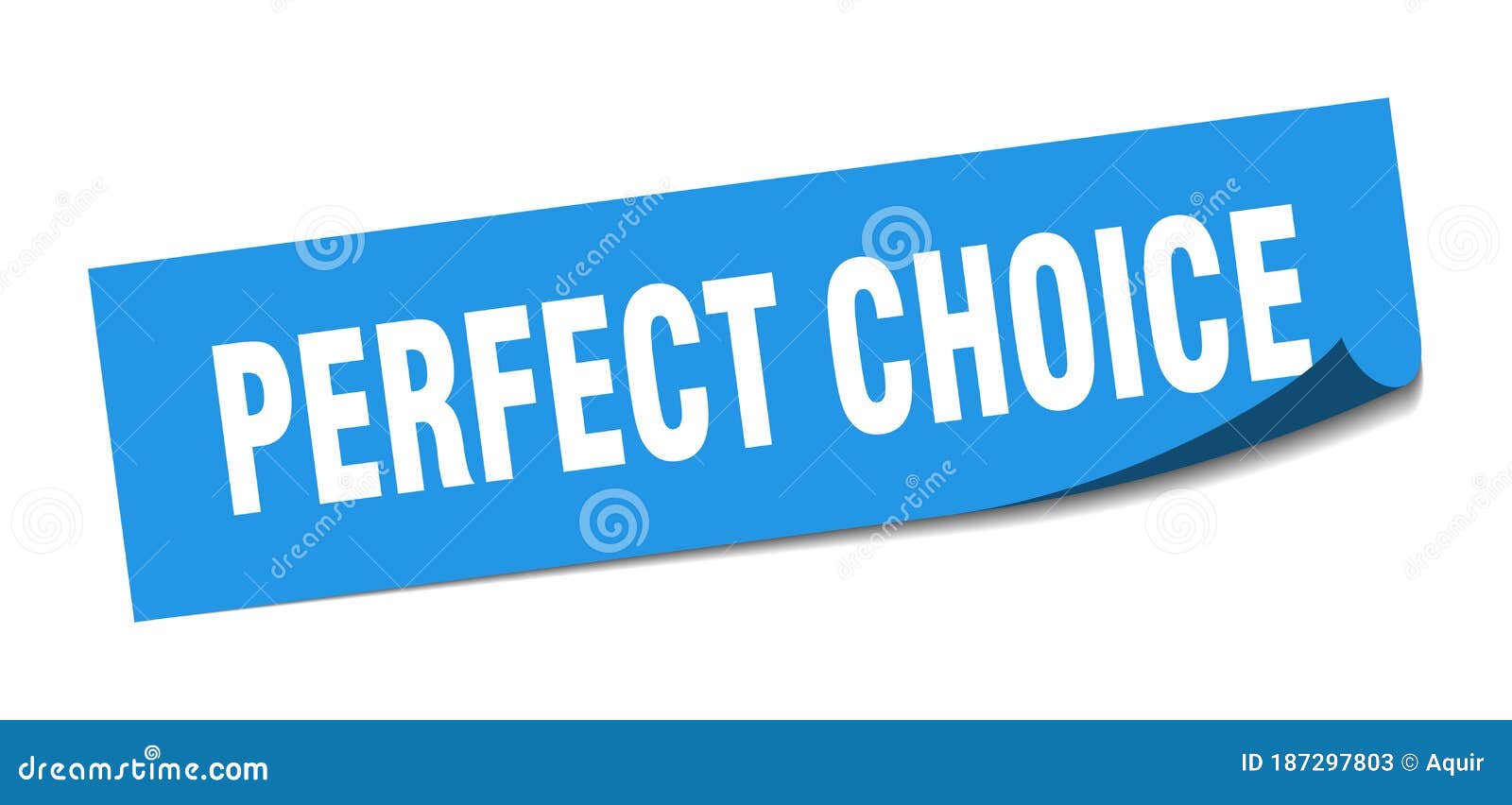 Perfect Choice Sticker. Perfect Choice Square Isolated Sign Stock ...