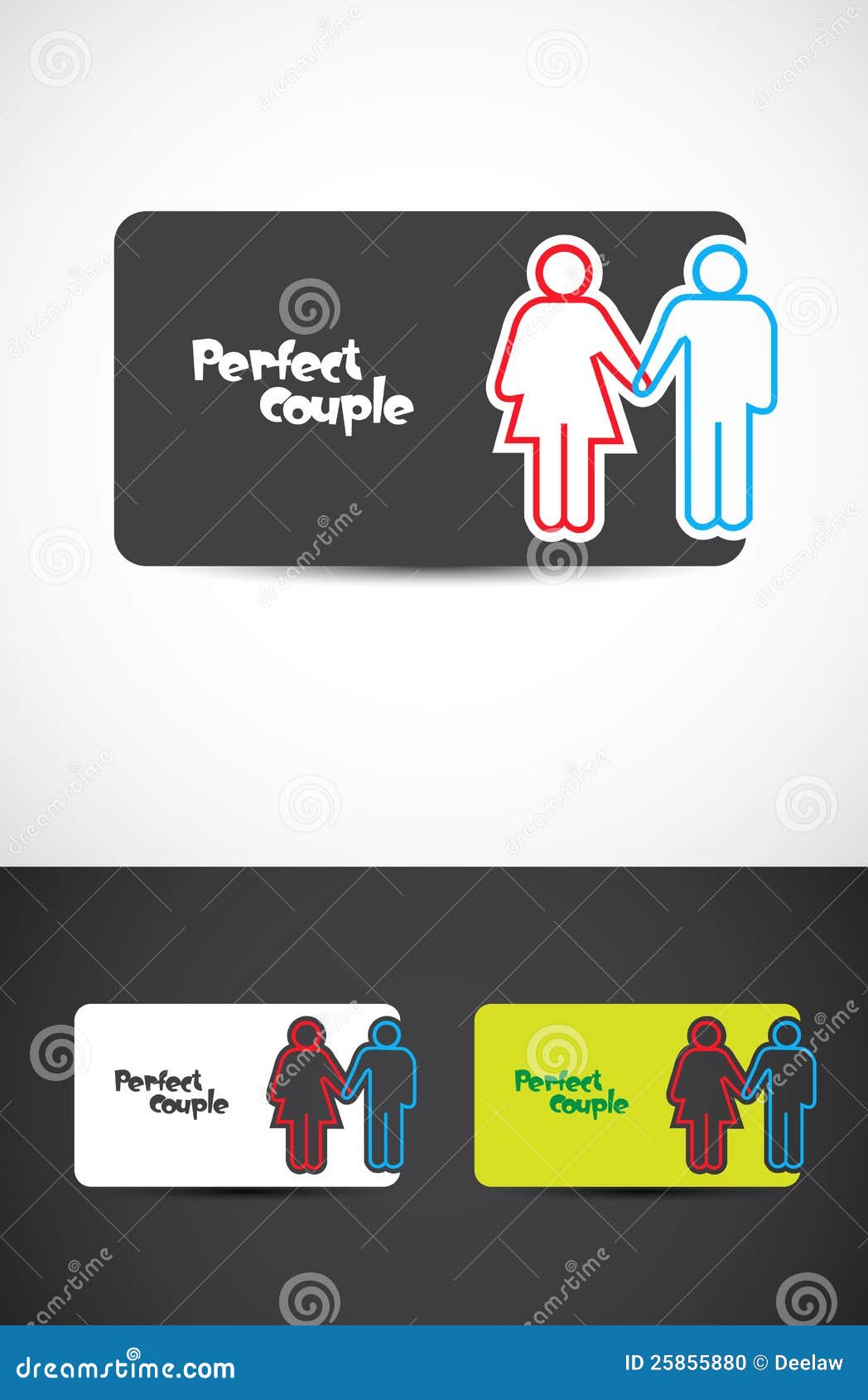 Perfect couple logo stock illustration. Illustration of profession ...