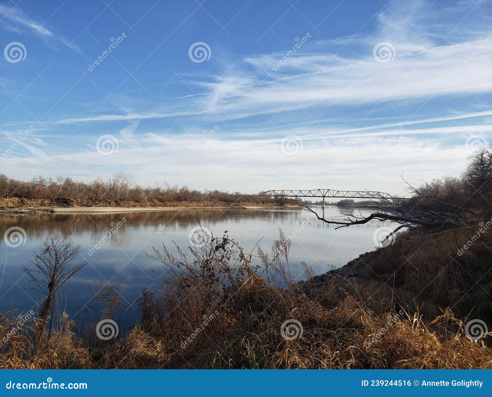 A Perfect Day and Beautiful Lake in Bellevue NE Stock Photo - Image of ...