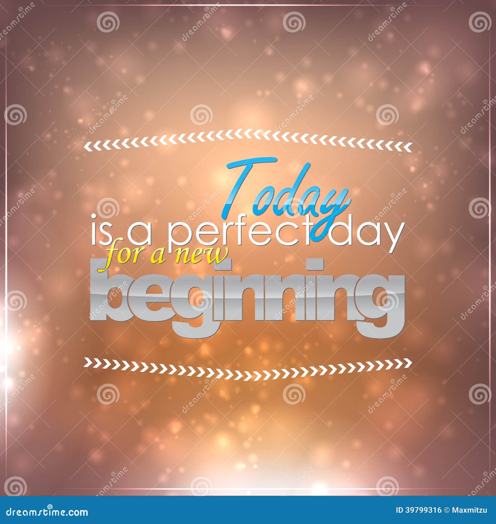 Perfect Day for a New Beginning Stock Vector - Illustration of ...