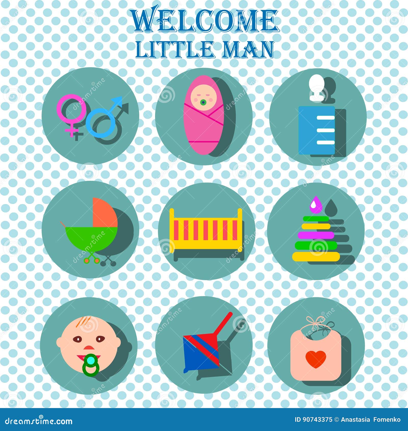 Detailed Baby Infographic.World Map Cartoon Vector | CartoonDealer.com ...