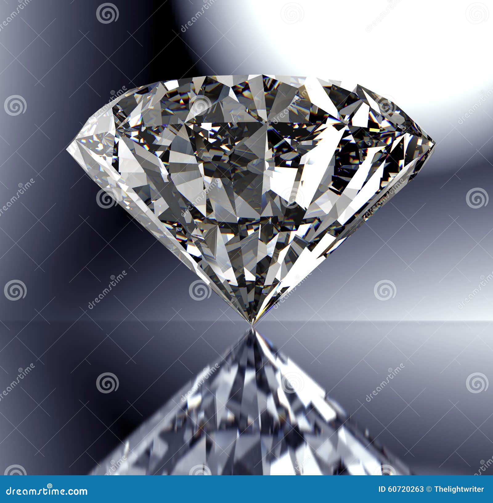 Perfect Diamond Isolated on Shiny Background with Clipping Path Stock ...