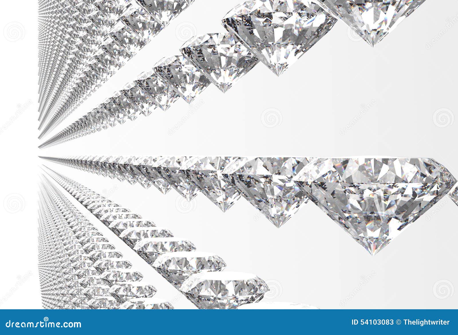 Perfect Diamonds Isolated on White Stock Image - Image of shaped ...