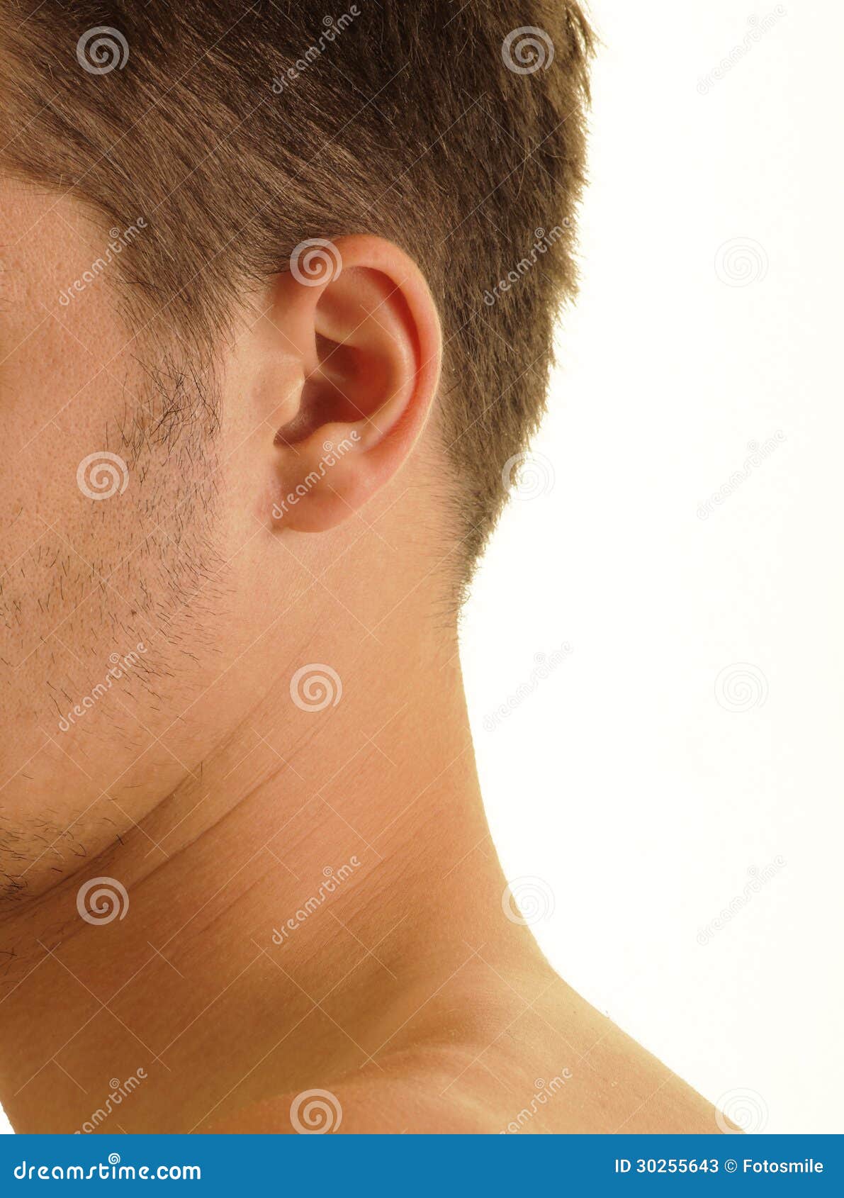 Human ear stock image. Image of close, hair, clean, natural - 30255643