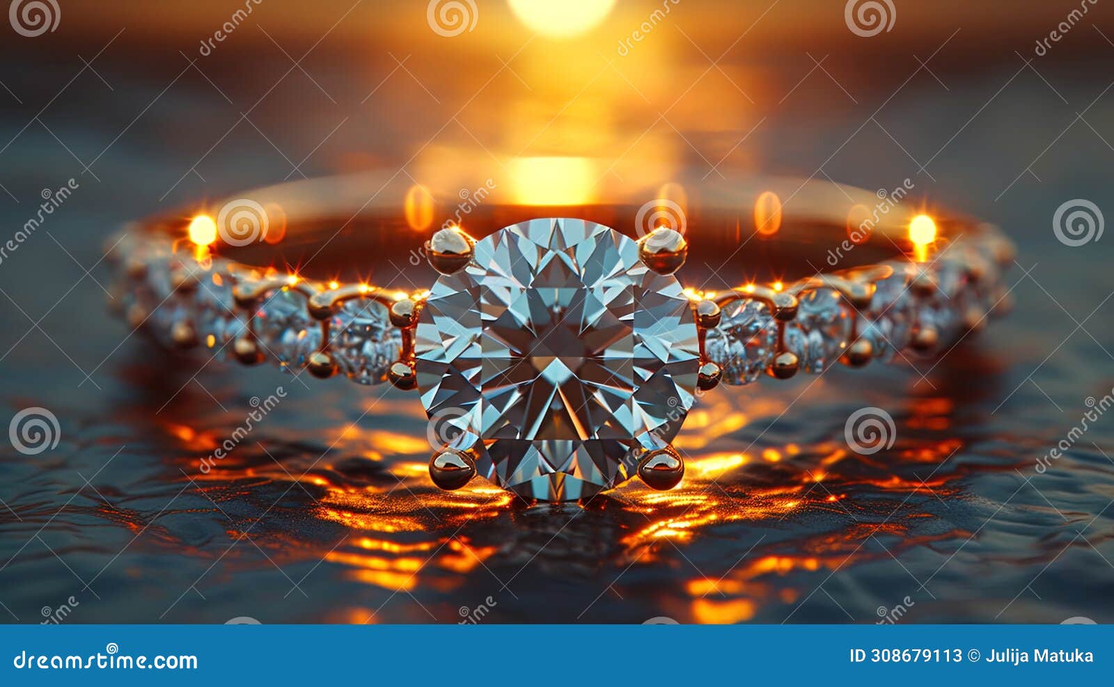 The Perfect Engagement Ring for a Romantic Sentence Stock Illustration ...