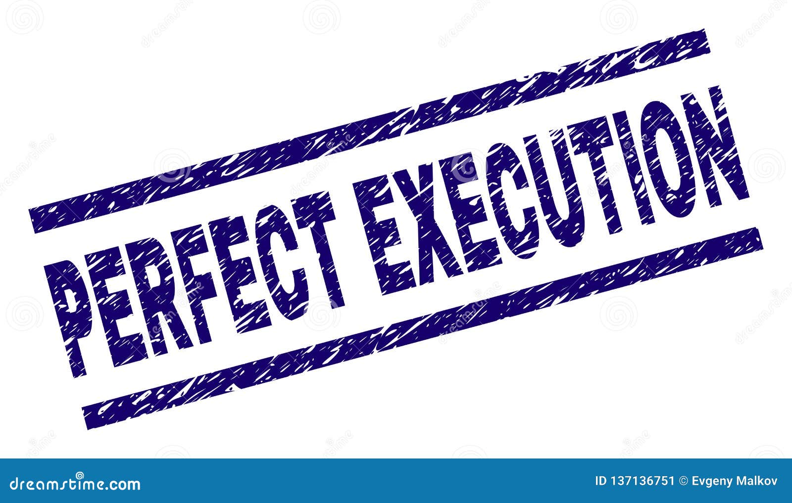Grunge Textured PERFECT EXECUTION Stamp Seal Stock Vector ...