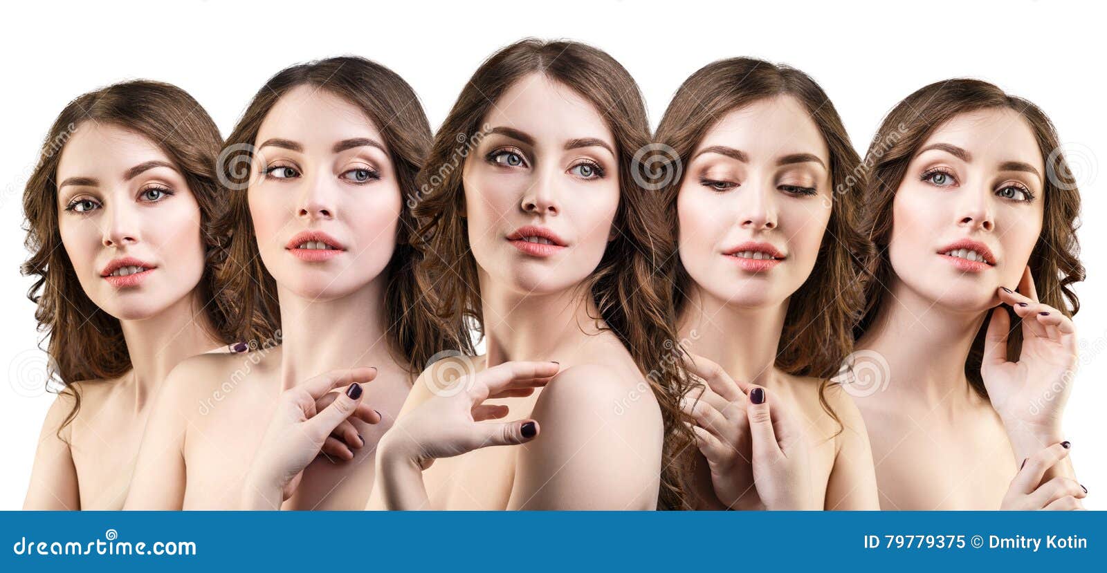 Perfect Faces of Young Beautiful Girl Stock Image - Image of facial ...